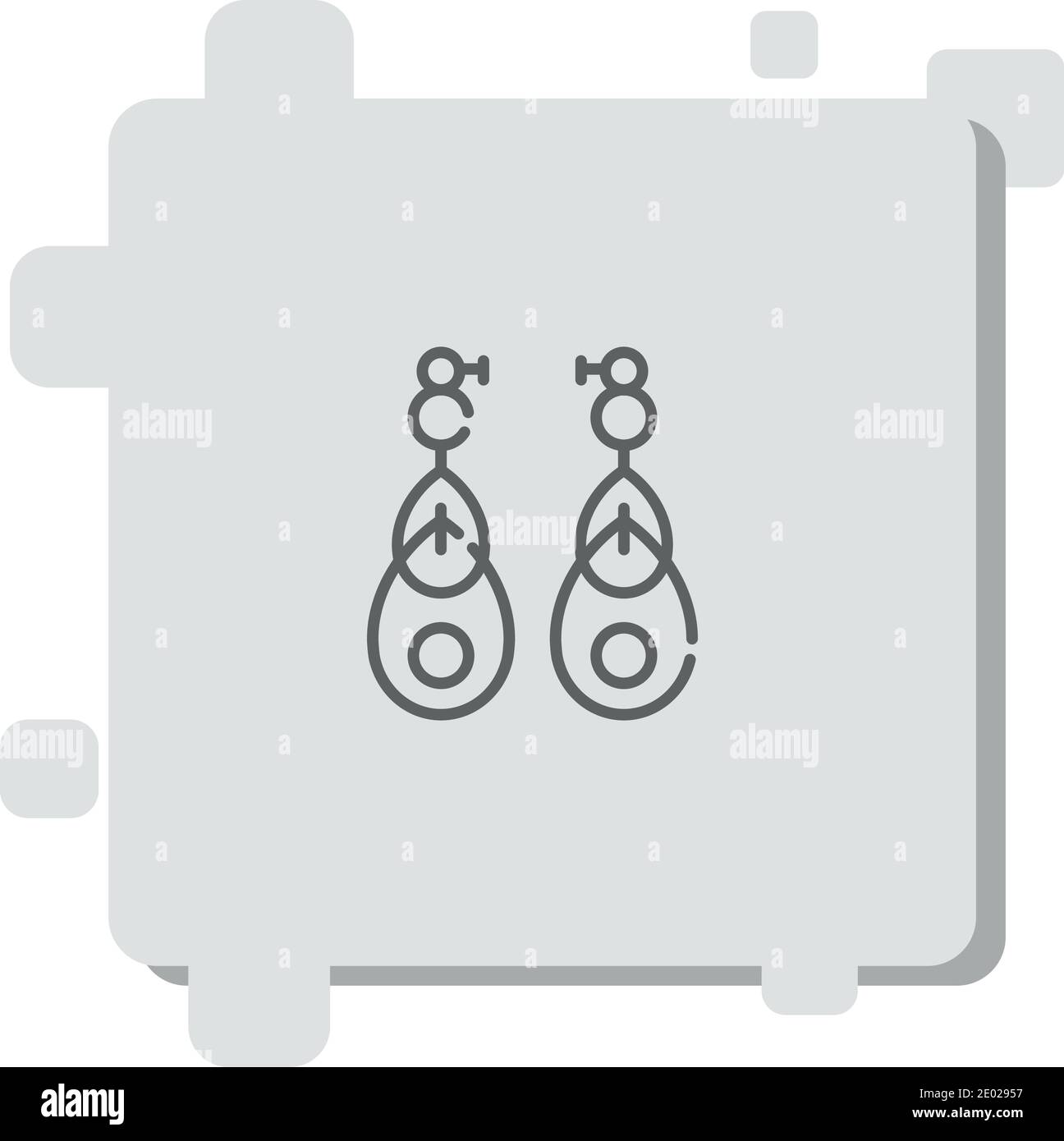 earrings vector icon modern simple vector illustration Stock Vector ...