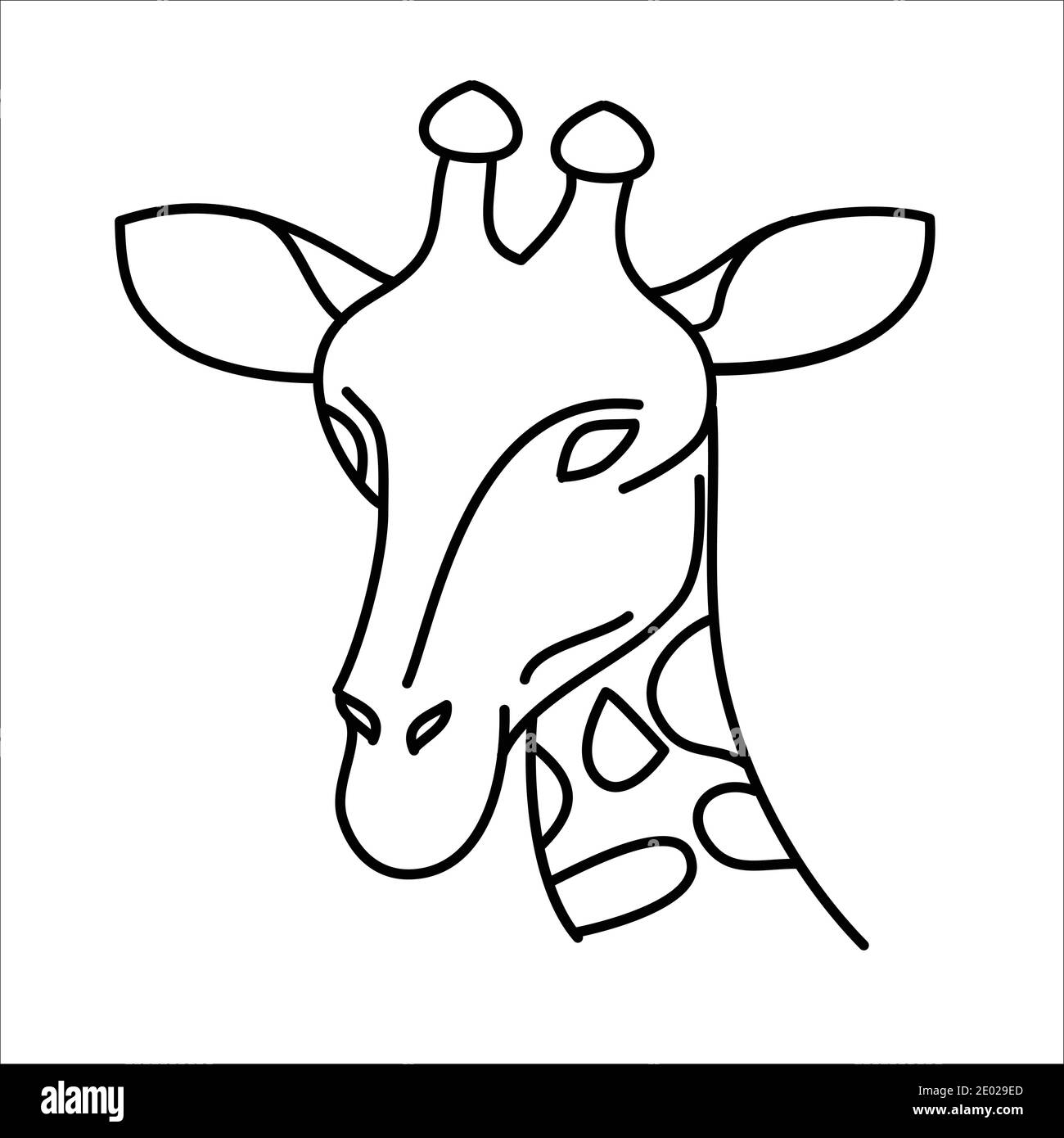 Giraffe Head Clip Art