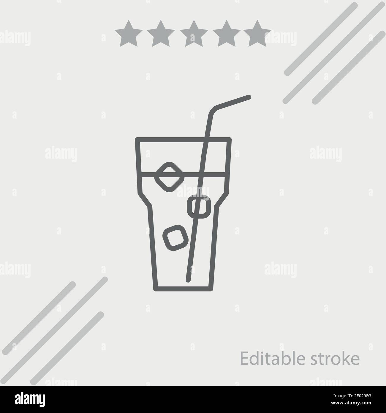 lemonade glass vector icon modern simple vector illustration Stock ...