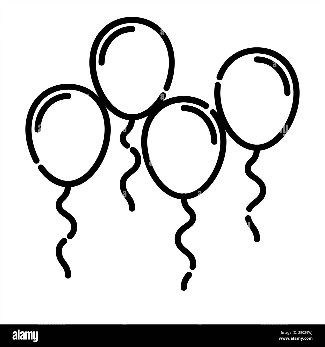 Baby balloon, Icon design, Vector, Clip art, Illustration Line icon ... Baby balloon, Icon design, Vector, Clip art, Illustration Line icon ...