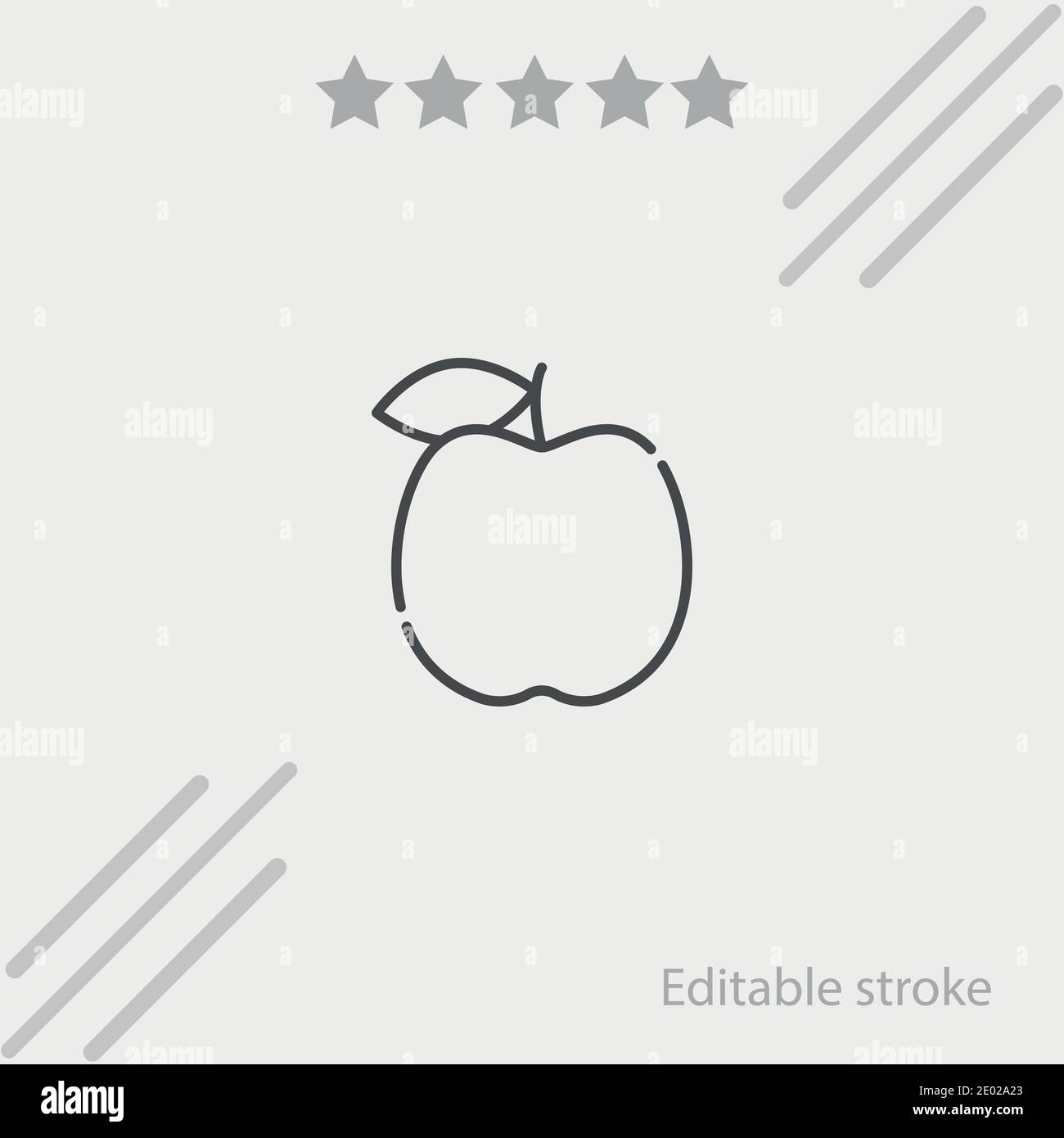 apple vector icon modern simple vector illustration Stock Vector Image ...