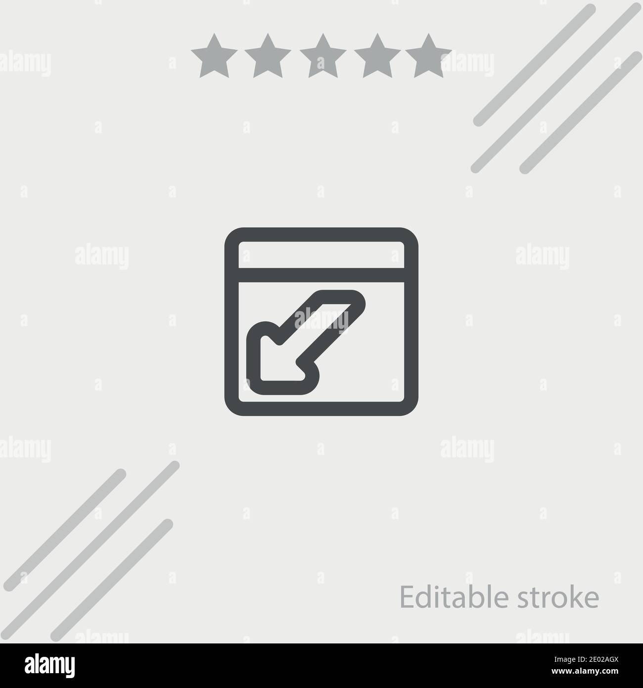 login web button outline vector icon modern simple vector illustration ...