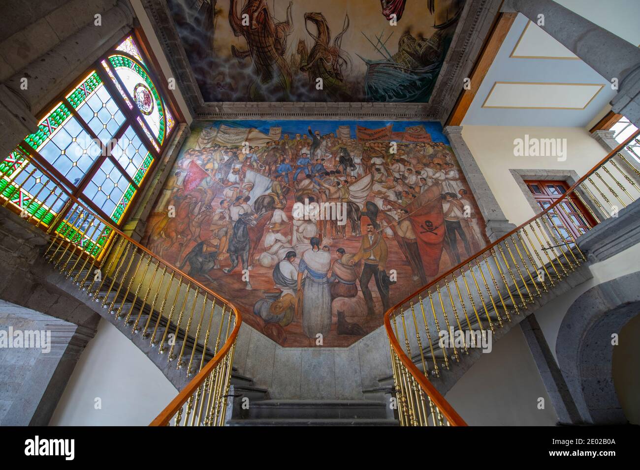 Mural "Allegory of the Revolution" (Spanish: Alegoria de la Revolucion ...