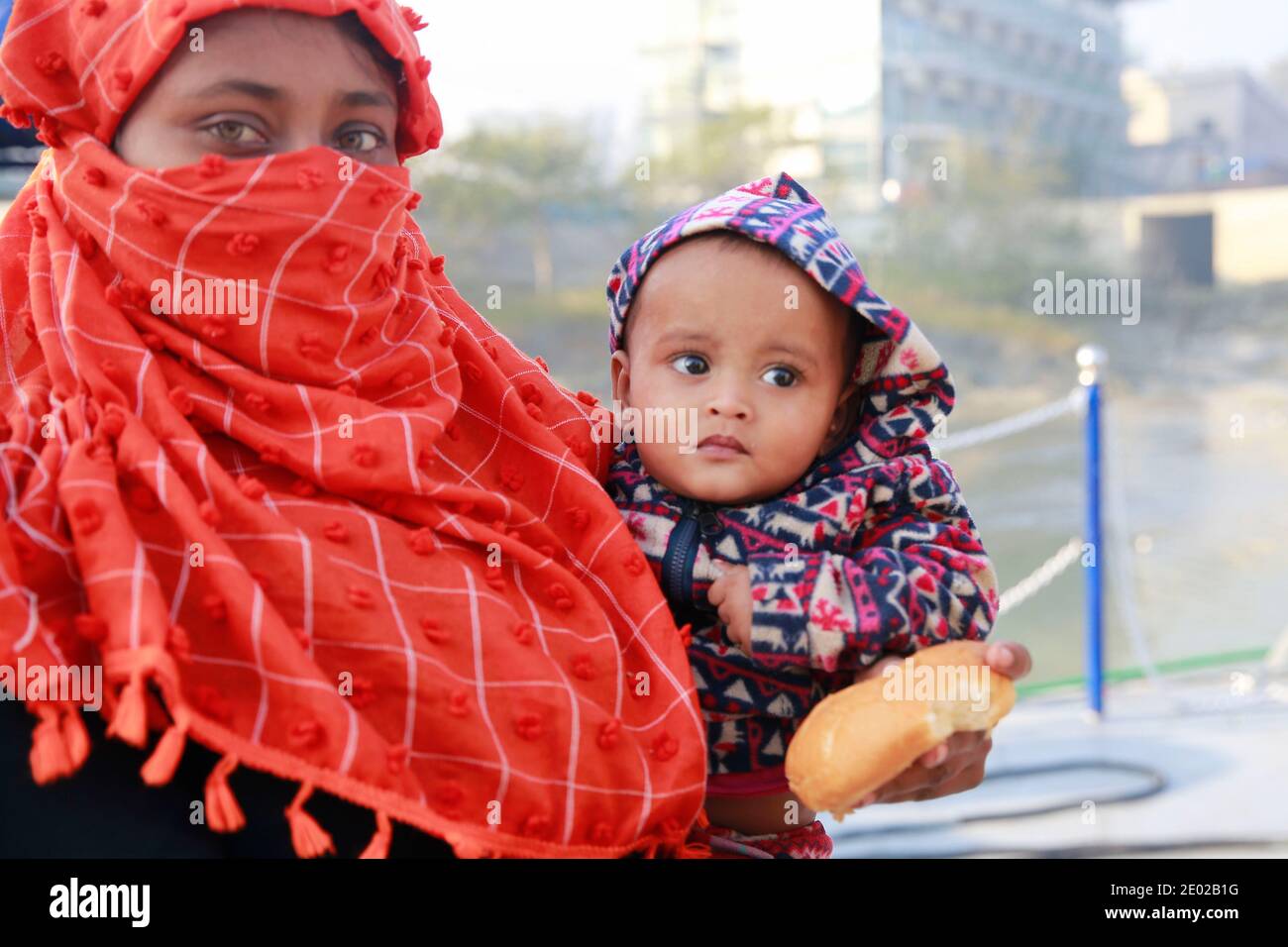 Chittagong, Bangladesh. 29th Dec, 2020. The refugees take to Bhashan ...