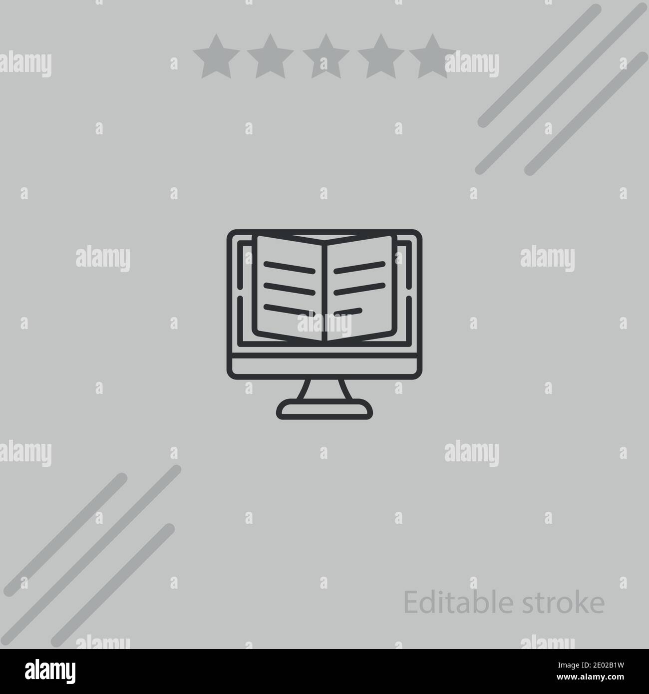 ebook vector icon modern simple vector illustration Stock Vector Image ...