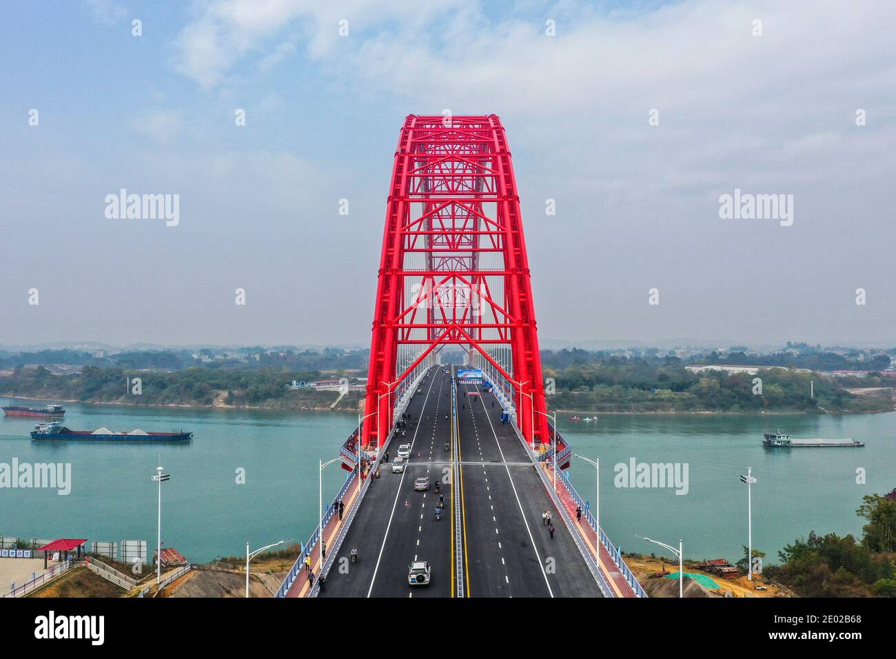 Beijing, China. 28th Dec, 2020. Aerial photo taken on Dec. 28, 2020 ...