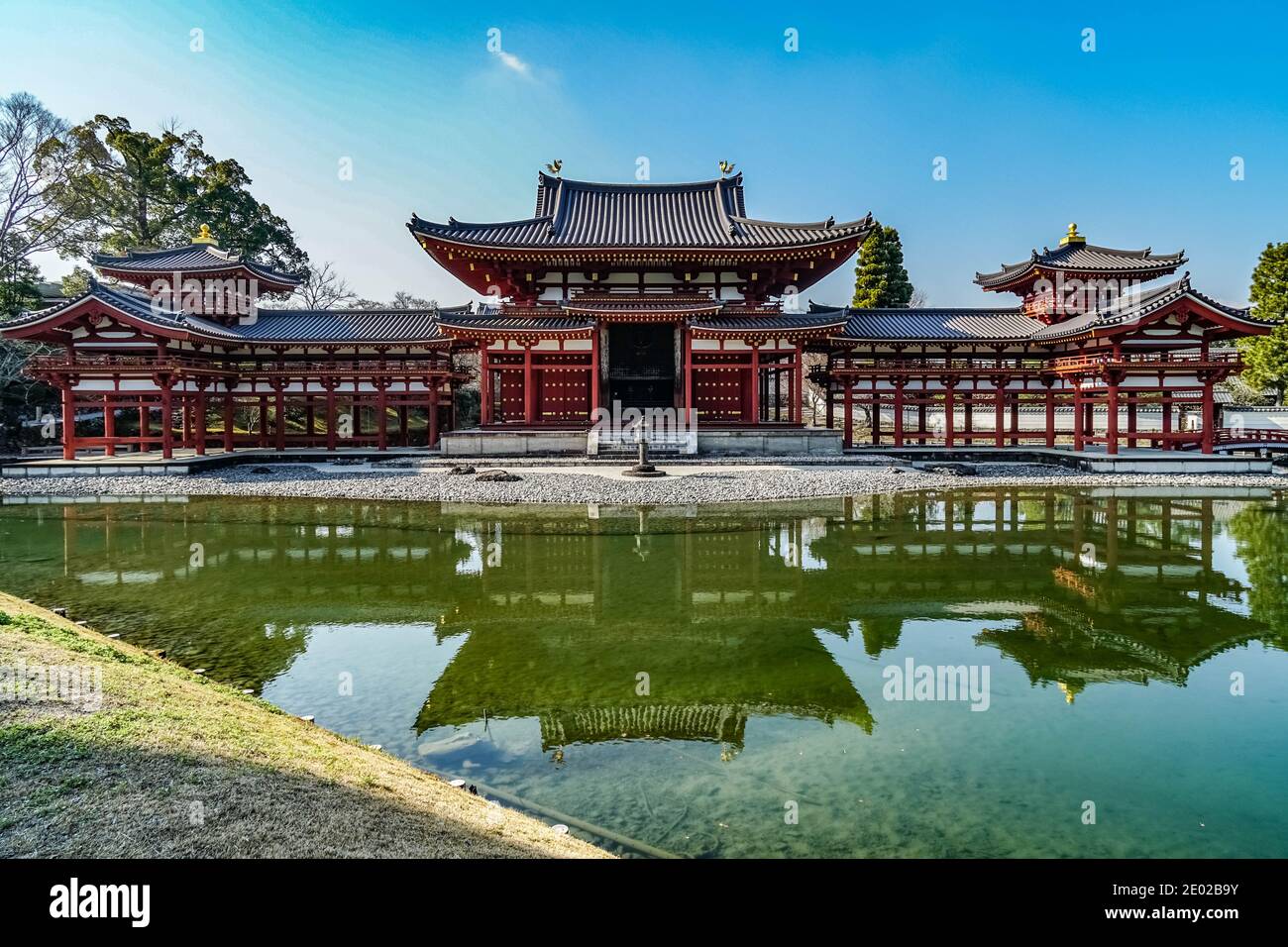 Phoenix Hall (Hoodo), front view, Byodoin Temple, Uji, Kyoto, Japan ...