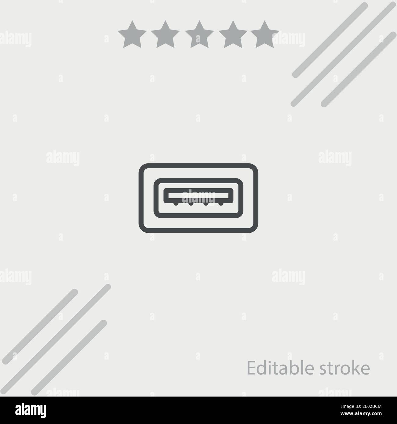 usb port vector icon modern simple vector illustration Stock Vector ...