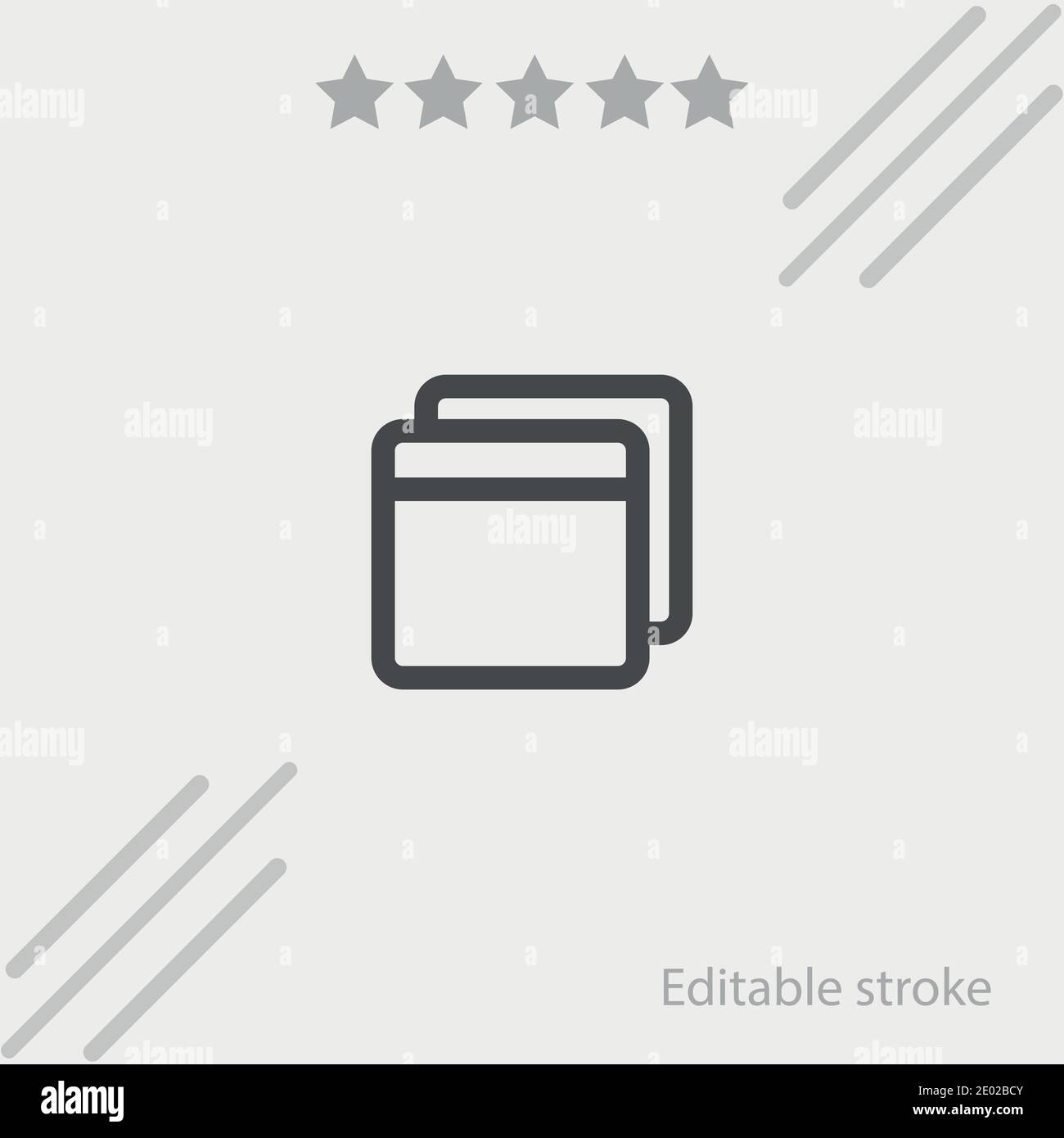 windows squares button outline vector icon modern simple vector ...