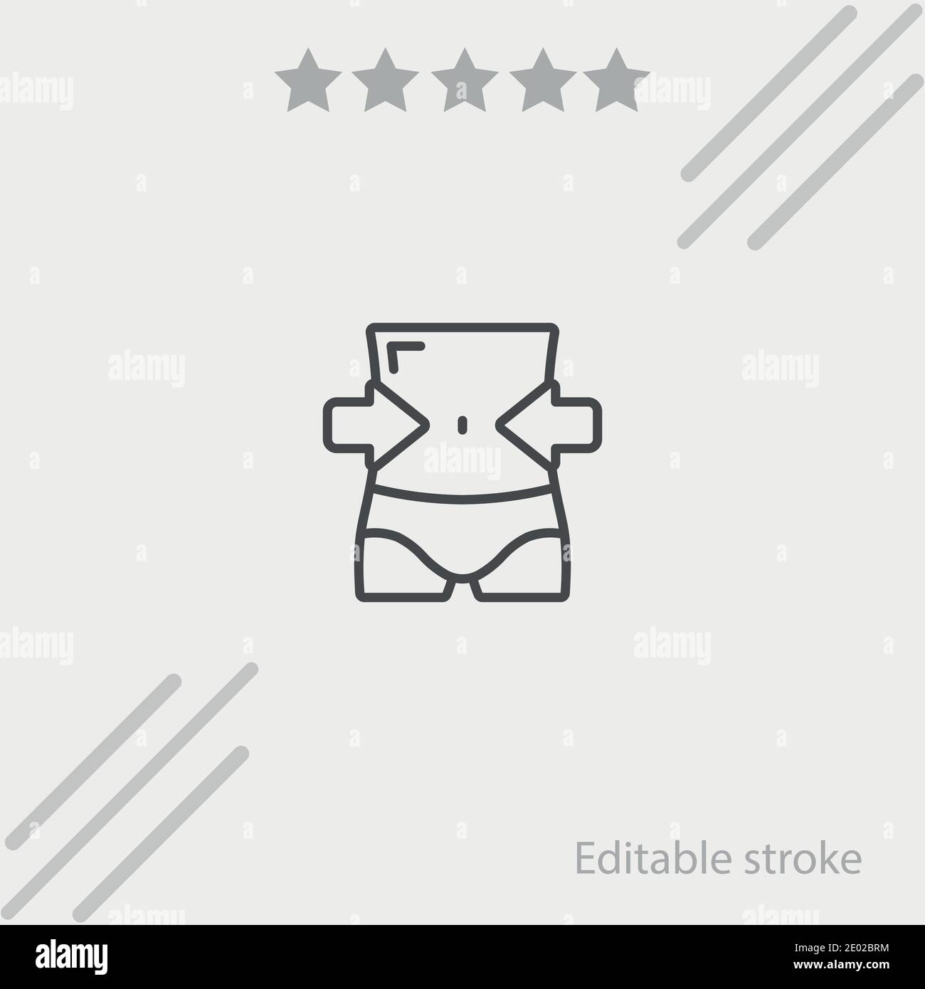 waist vector icon modern simple vector illustration Stock Vector Image ...