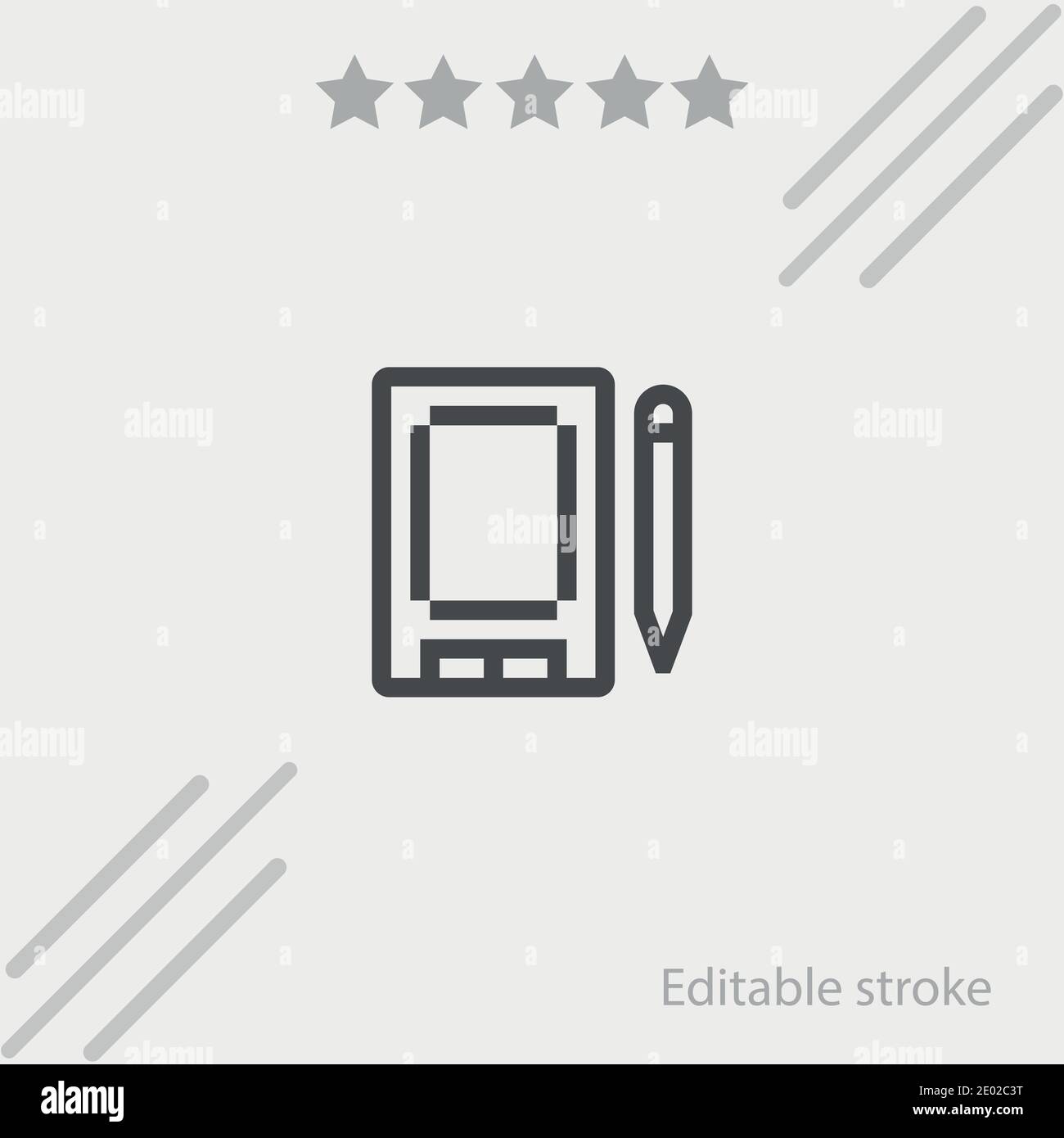 graphic tablet vector icon modern simple vector illustration Stock ...