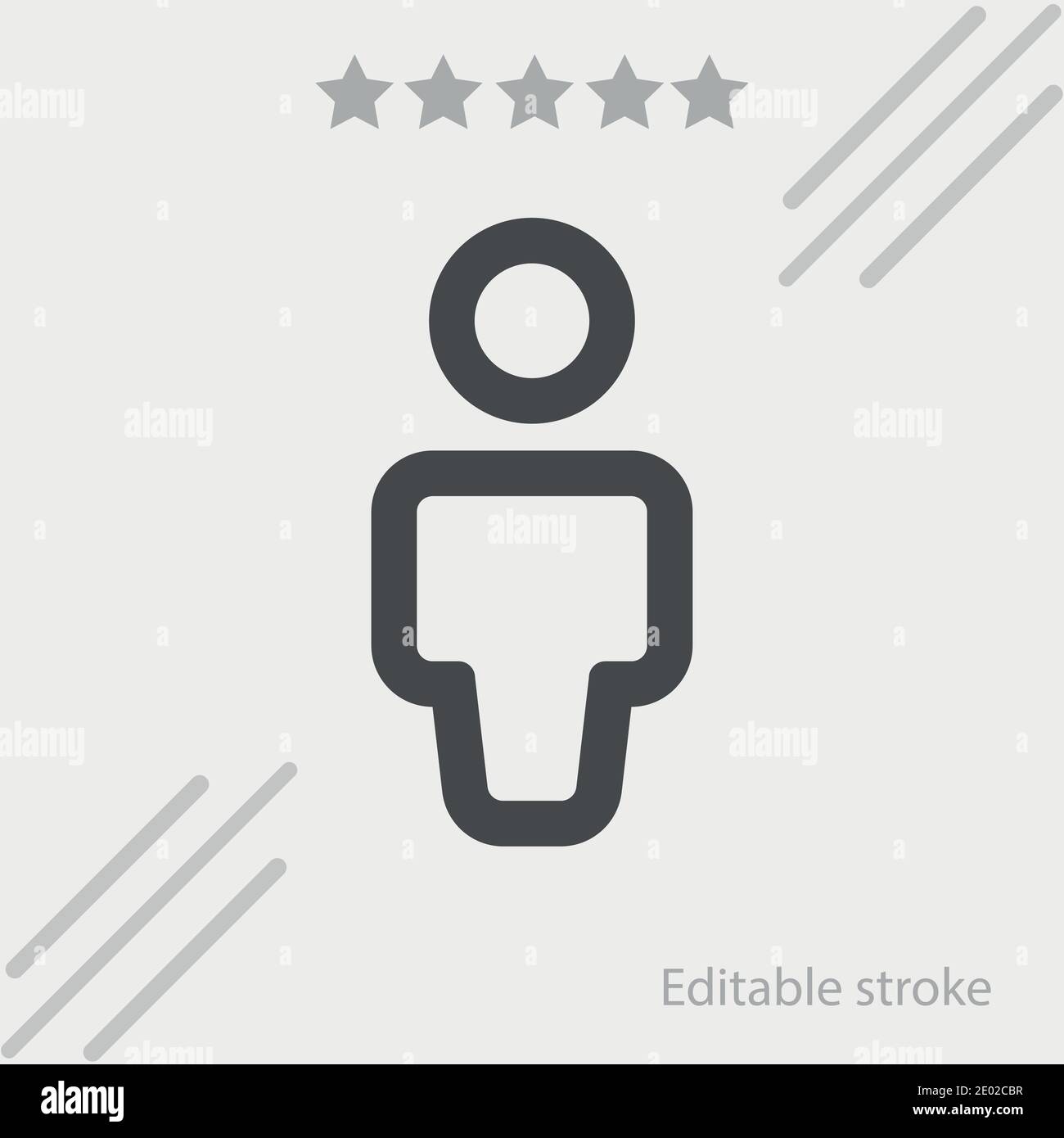 man outline vector icon modern simple vector illustration Stock Vector ...