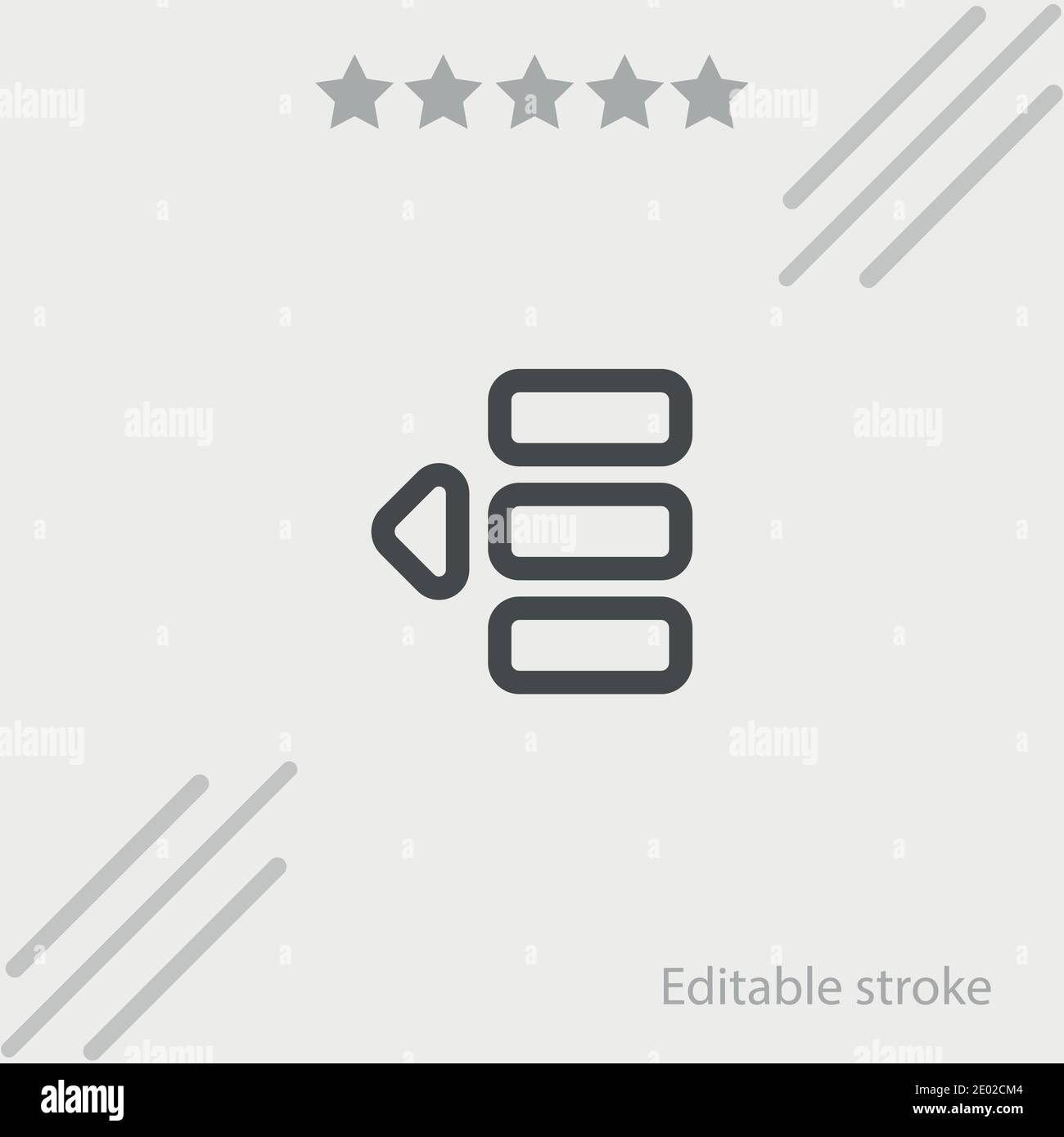 menu expanding button vector icon modern simple vector illustration ...