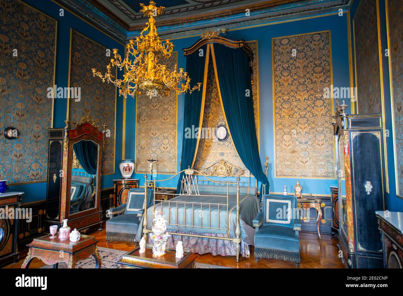 Bedroom of Maximilian in Chapultepec Castle on Chapultepec Hill in ...