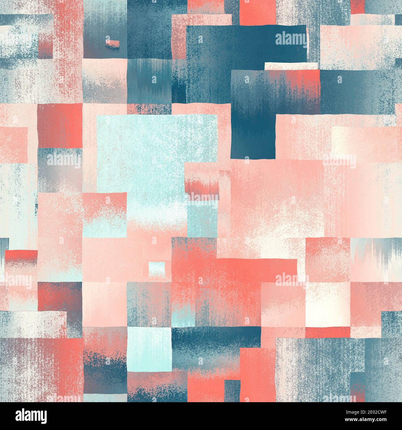 Seamless rectangle geo tile mosaic pattern swatch Stock Photo - Alamy