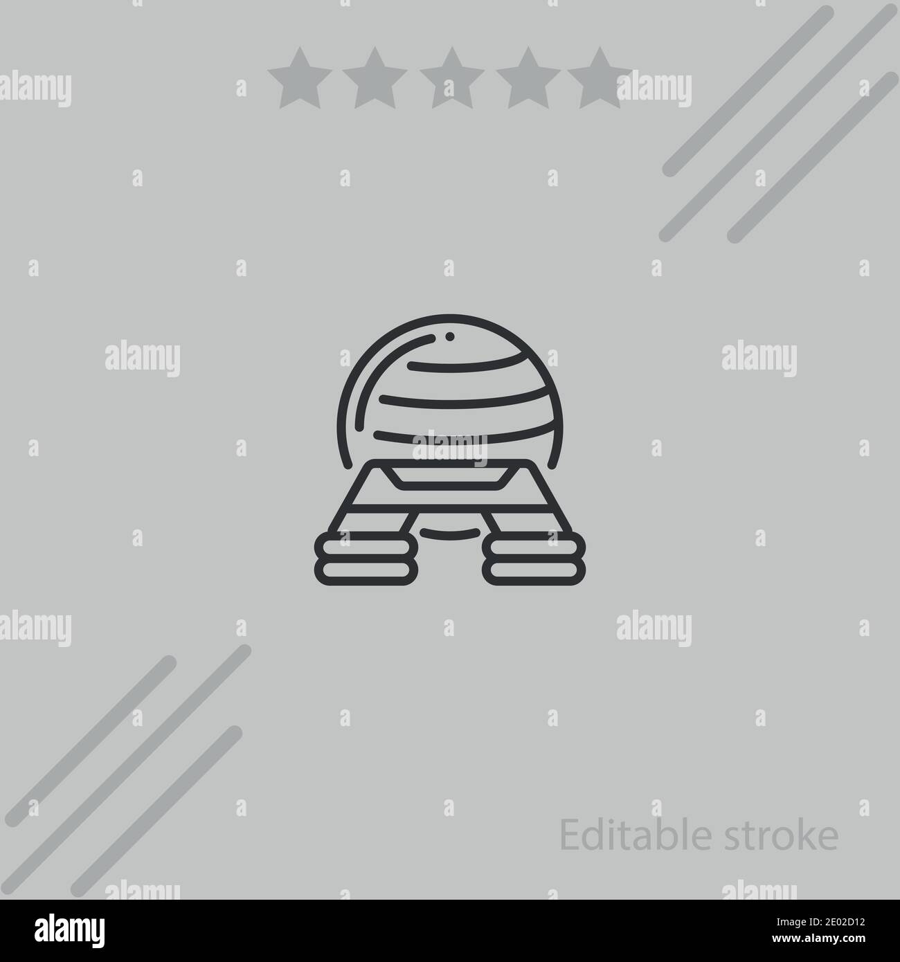 gym equipment vector icon modern simple vector illustration Stock ...