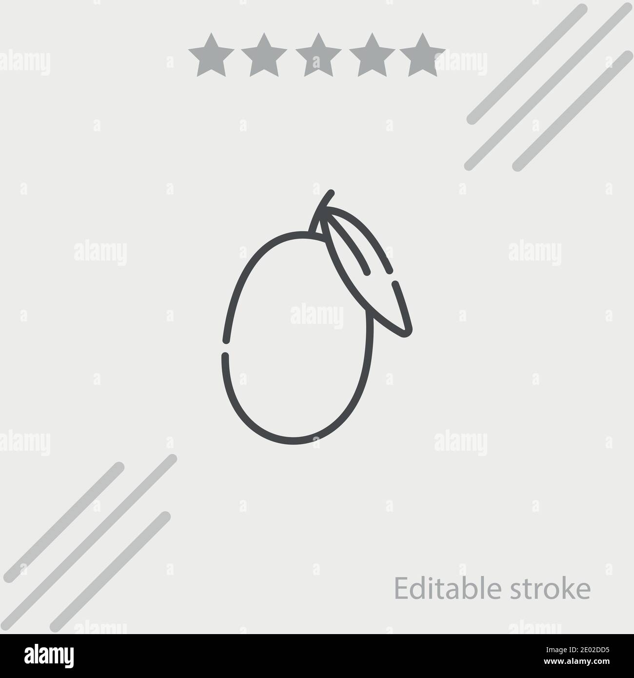 mango vector icon modern simple vector illustration Stock Vector Image ...