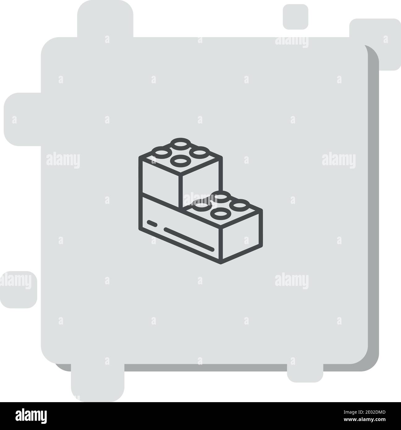 blocks vector icon modern simple vector illustration Stock Vector Image ...