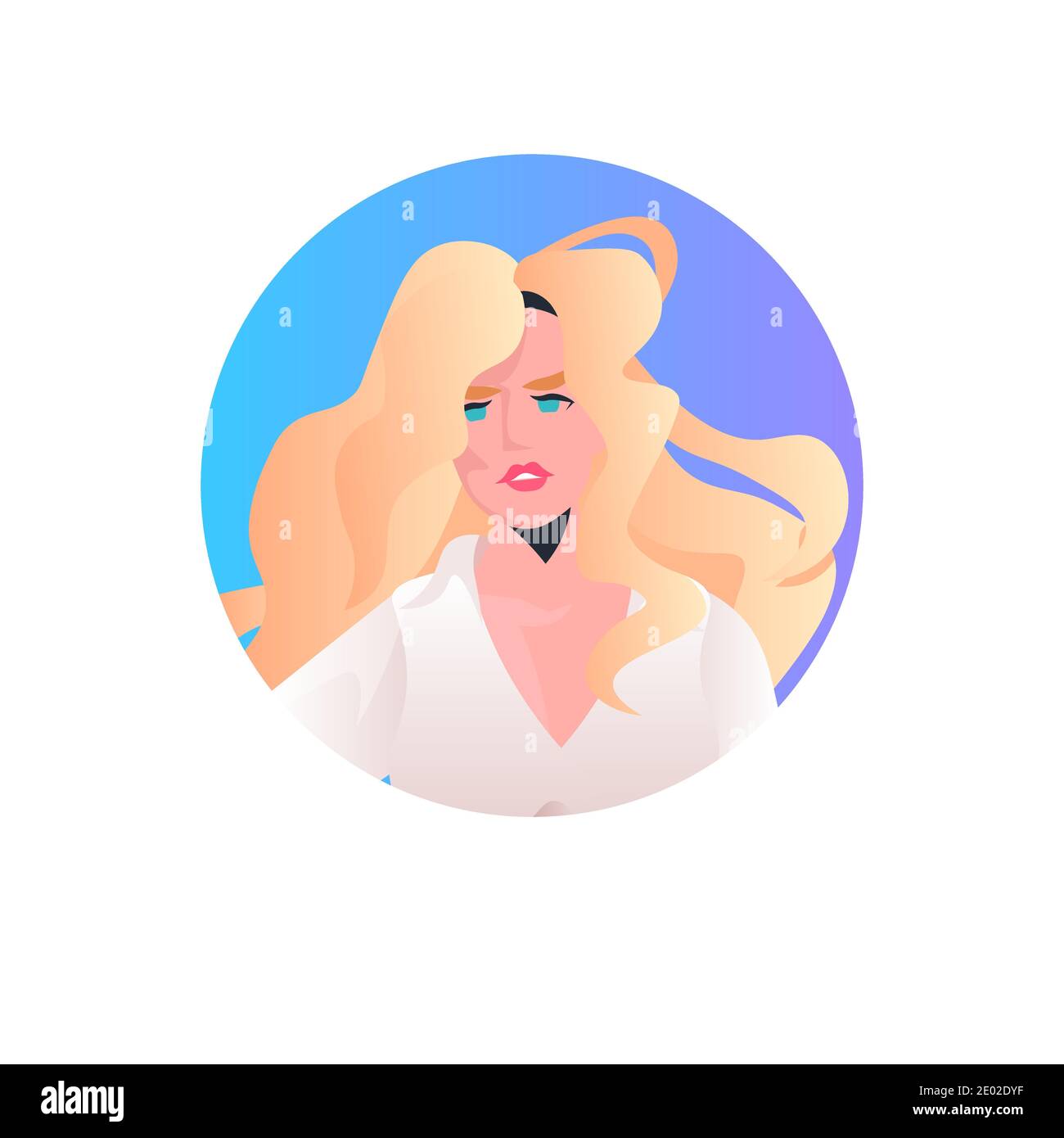 businesswoman leader face avatar successful business woman leadership ...