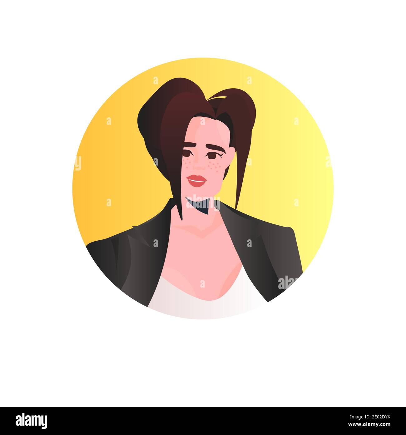 businesswoman leader face avatar successful business woman leadership ...