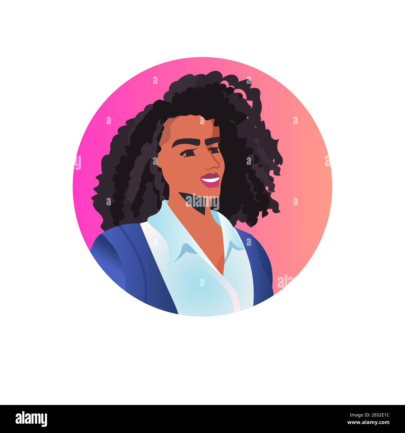 businesswoman leader face avatar successful african american business ...