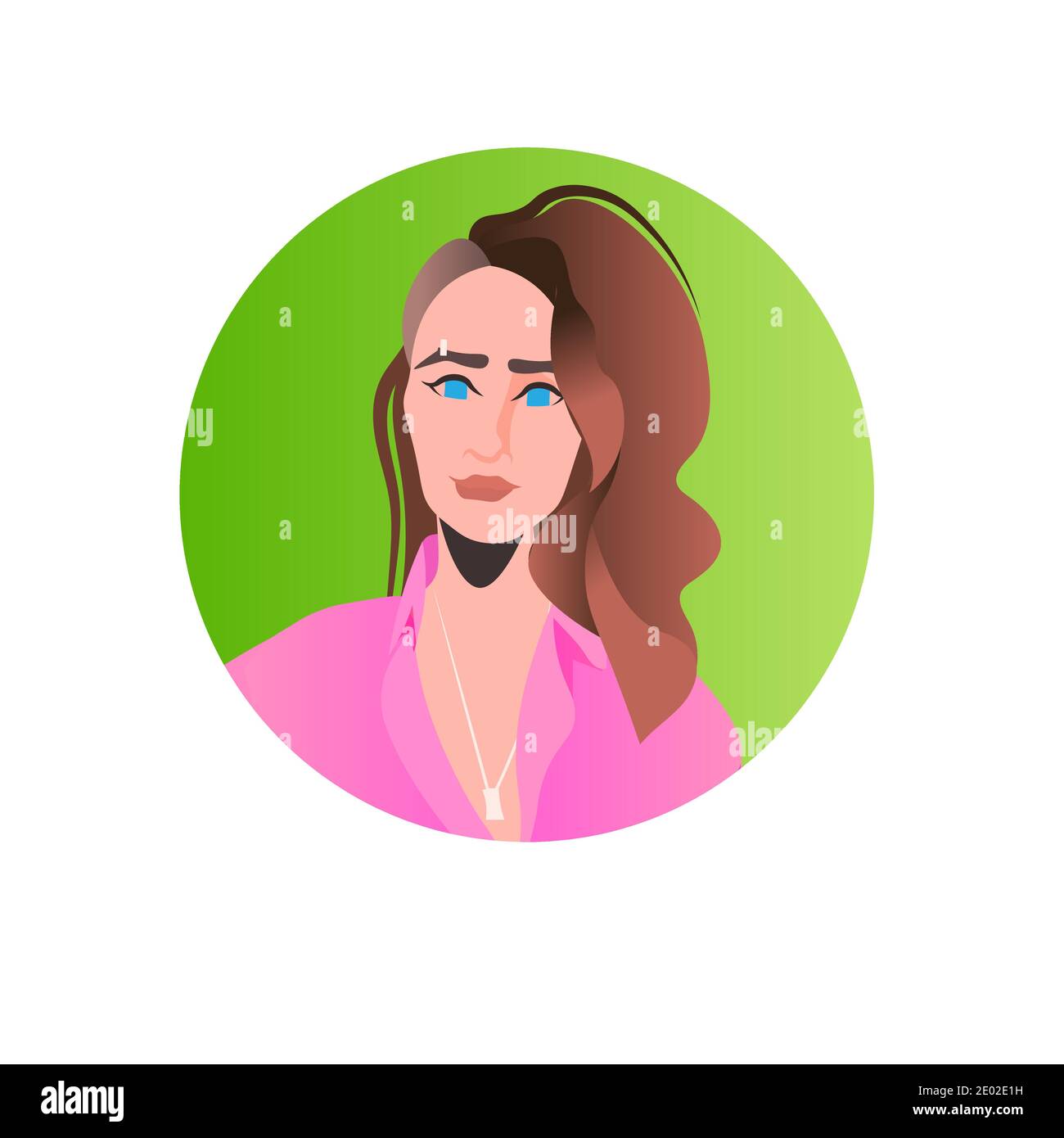 businesswoman leader face avatar successful business woman leadership ...