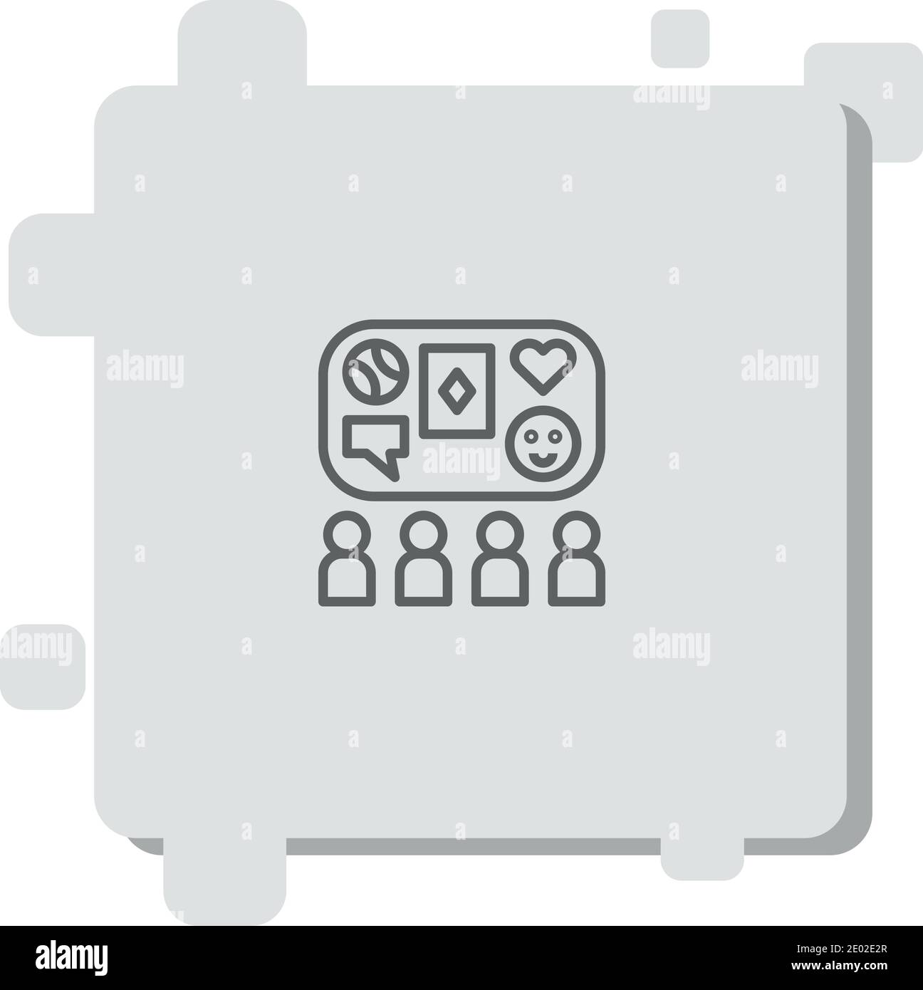 social vector icon modern simple vector illustration Stock Vector Image ...