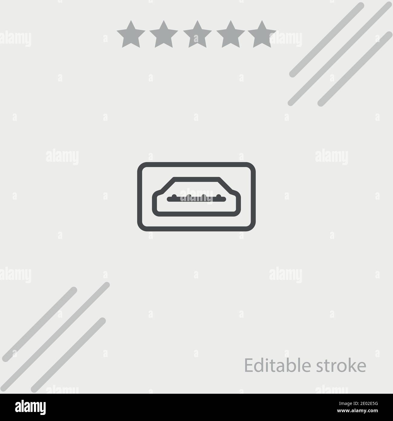 hdmi vector icon modern simple vector illustration Stock Vector Image ...