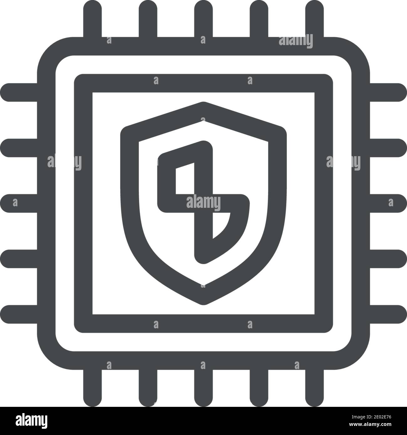 cpu vector icon modern simple vector illustration Stock Vector Image ...