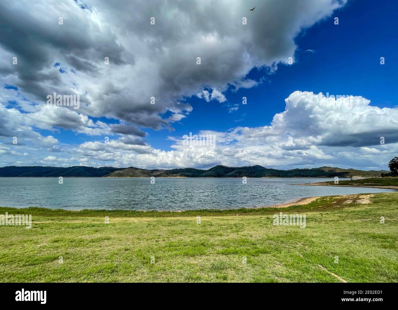 View of Cormorant Bay recreation area, located at Lake Wivenhoe, the ...