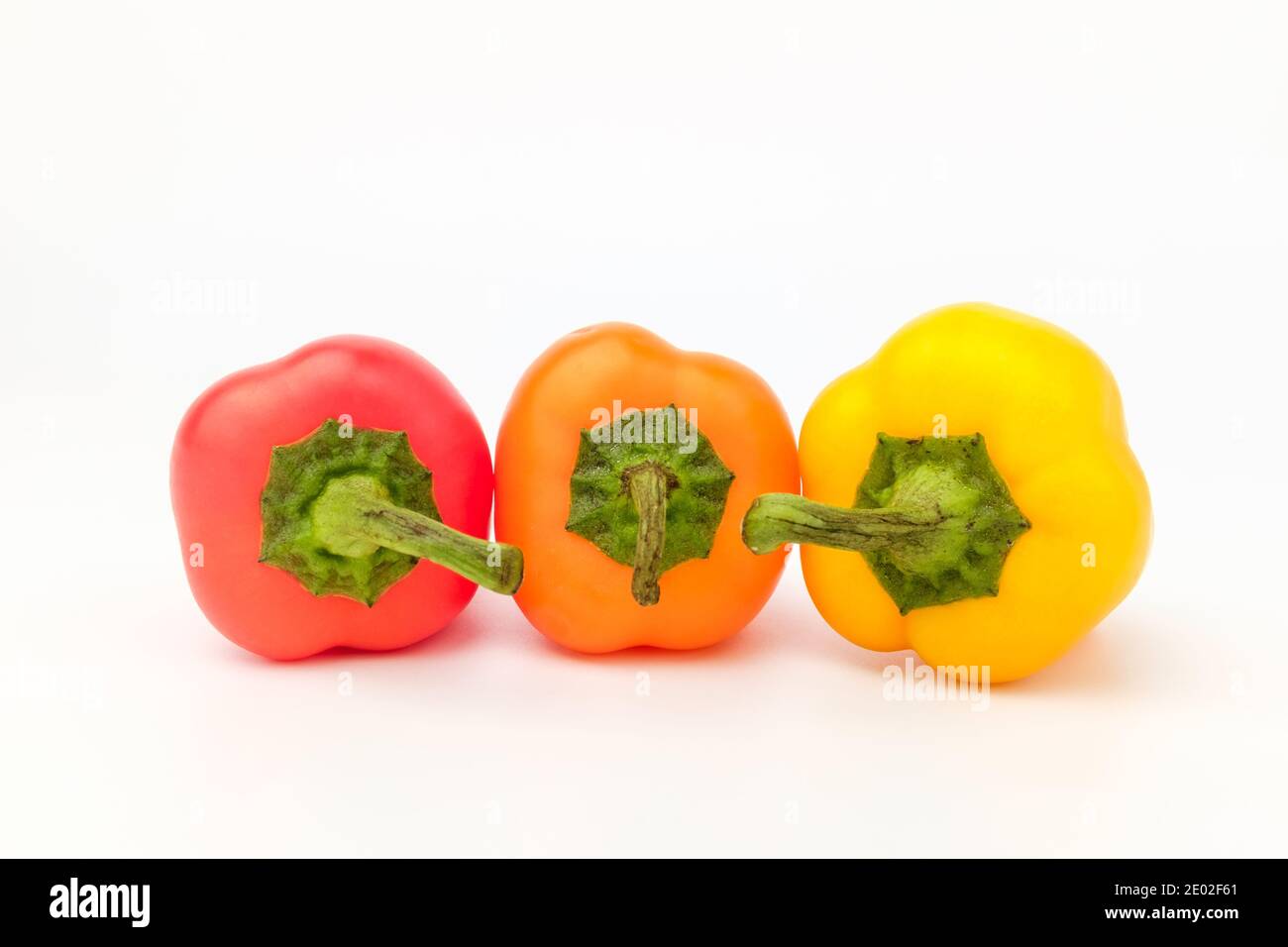 Mini paprika on white background Stock Photo - Alamy