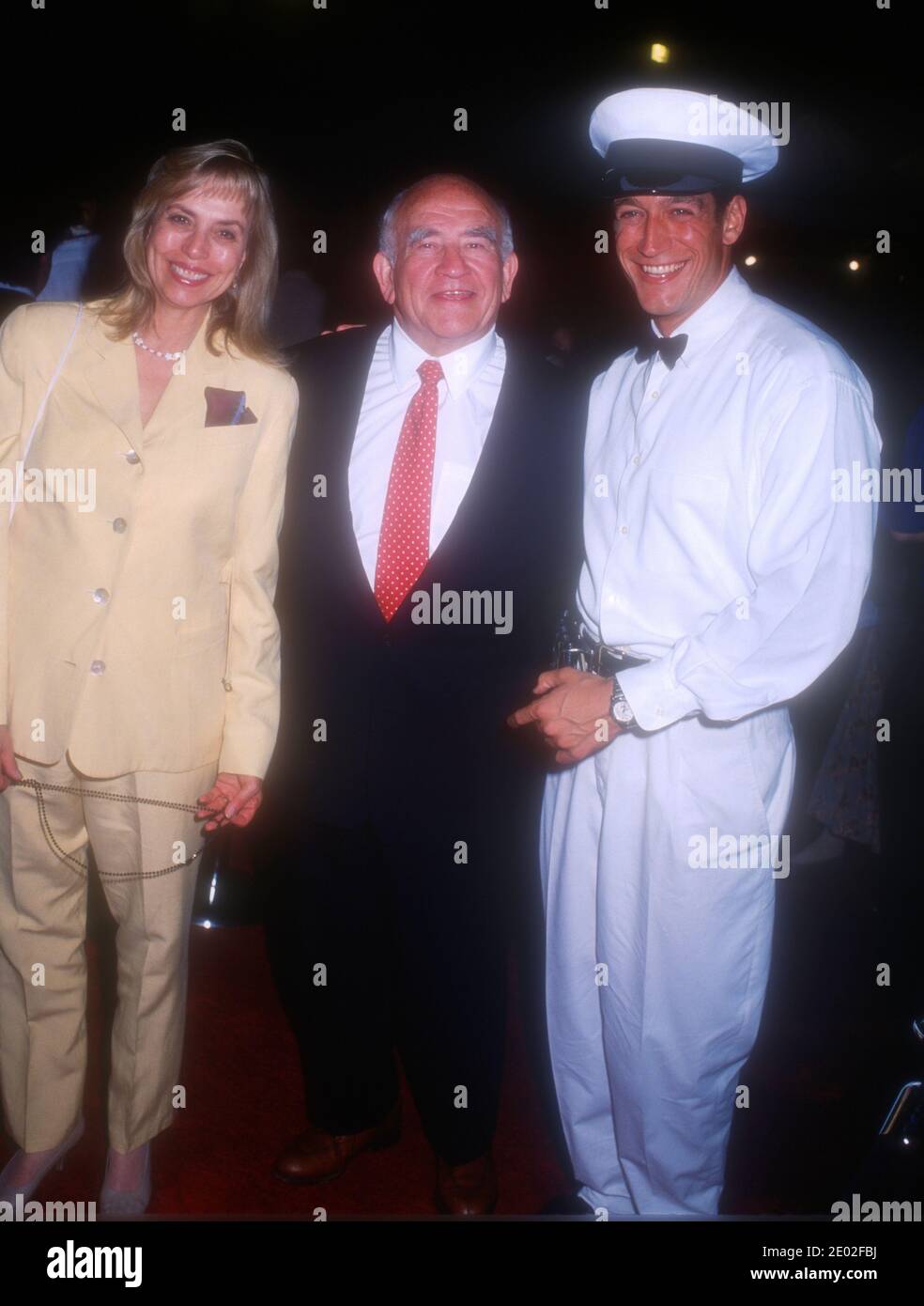 Los Angeles, California, USA 29th April 1996 Actor Ed Asner, Cindy ...