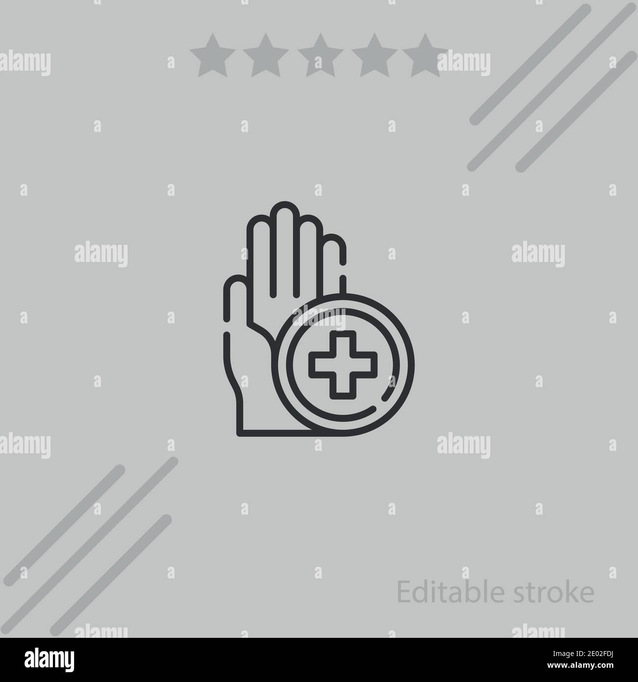 hand vector icon modern simple vector illustration Stock Vector Image ...