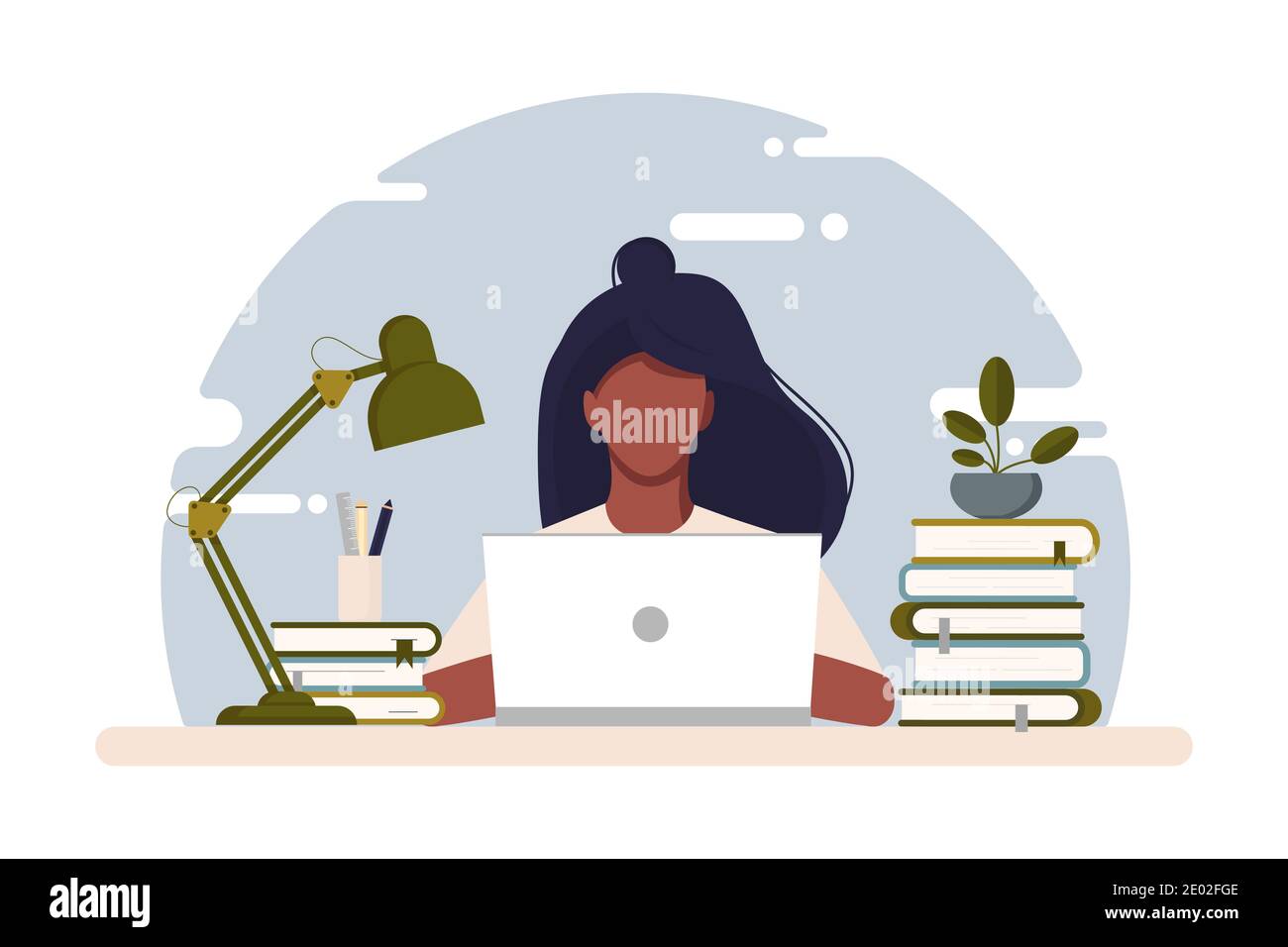 Girl call center laptop Cut Out Stock Images & Pictures - Alamy