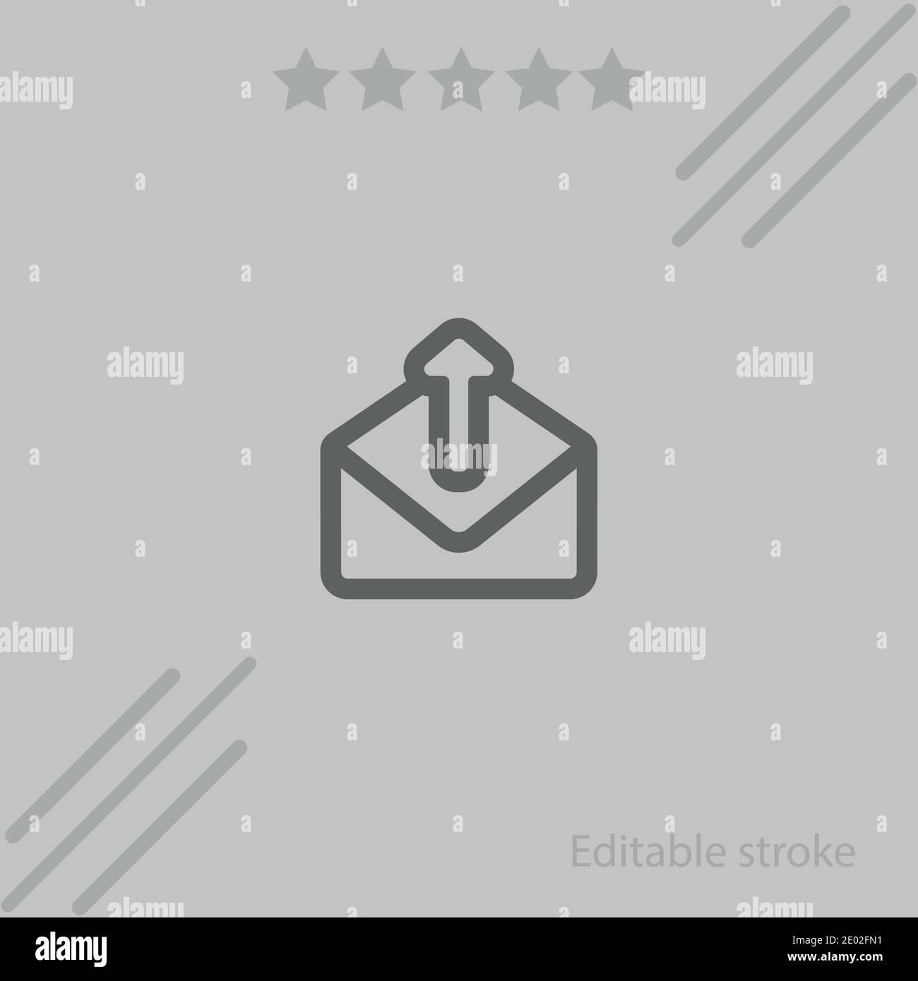 email opened envelope with up arrow vector icon modern simple vector ...