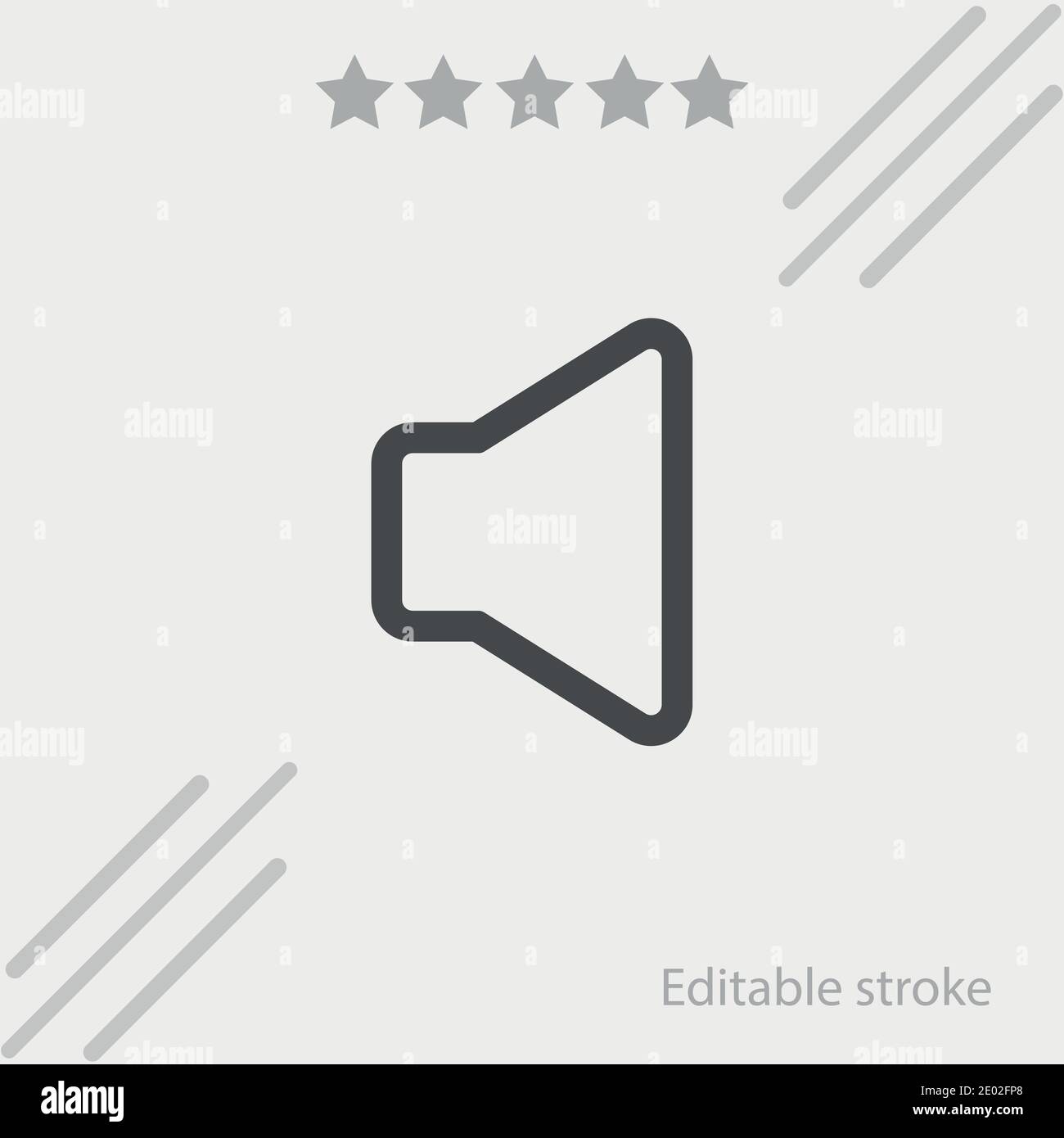 speaker outline vector icon modern simple vector illustration Stock ...