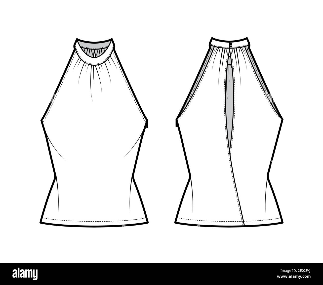 White halter Stock Vector Images - Alamy