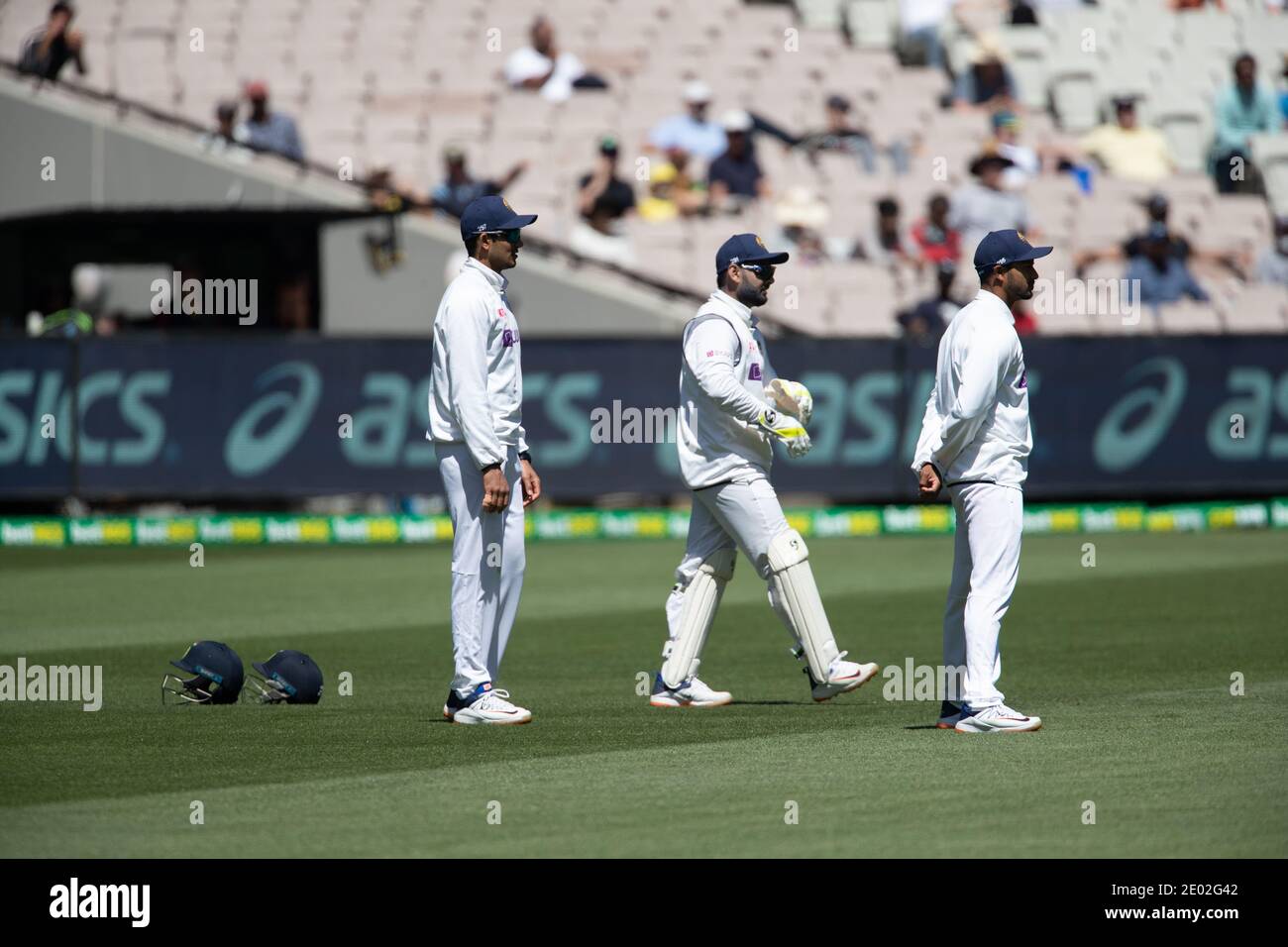 Cricket Ground With Indian Players