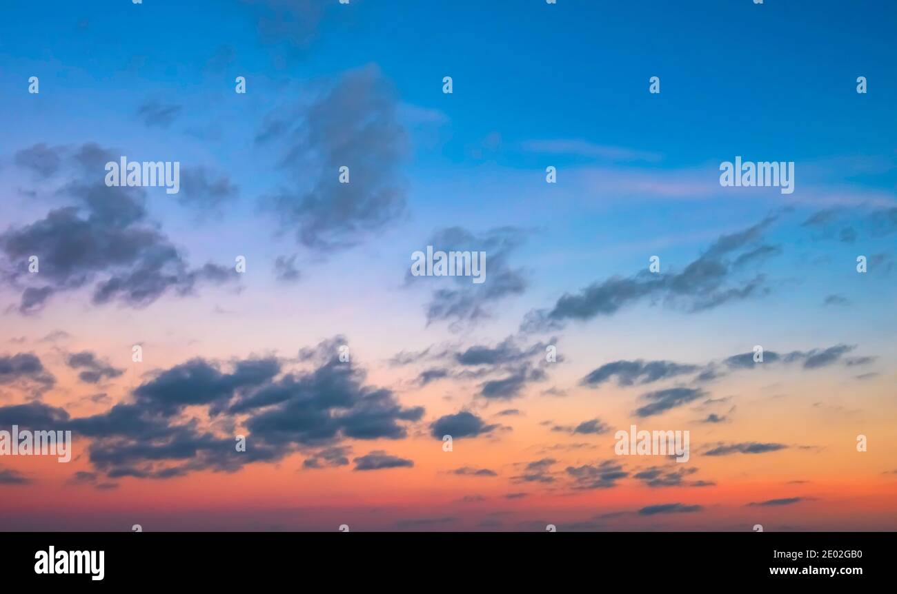 Beautiful dawn sky background texture Stock Photo - Alamy