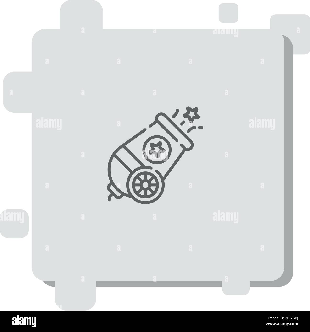 cannon vector icon modern simple vector illustration Stock Vector Image ...