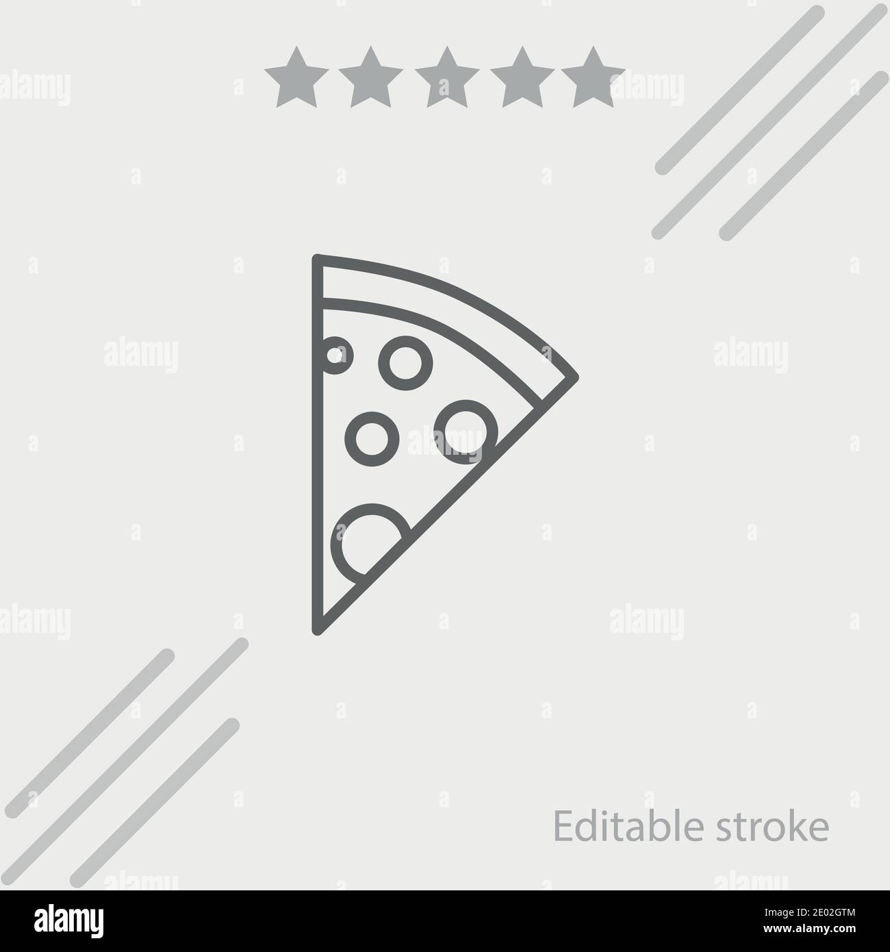 pizza slice vector icon modern simple vector illustration Stock Vector ...