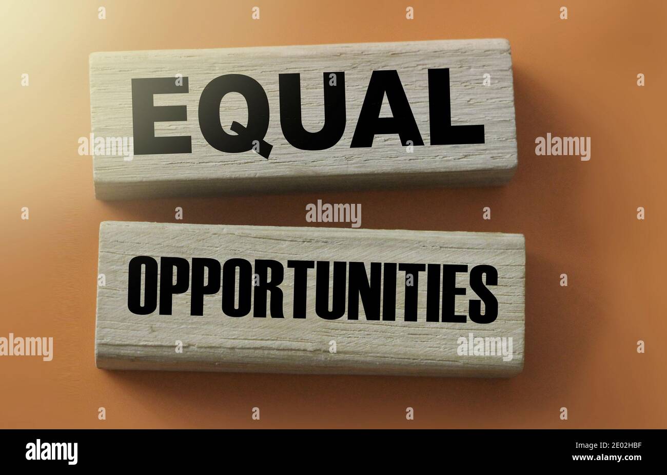 Equal Opportunities words on wooden blocks. Equality concept Stock ...