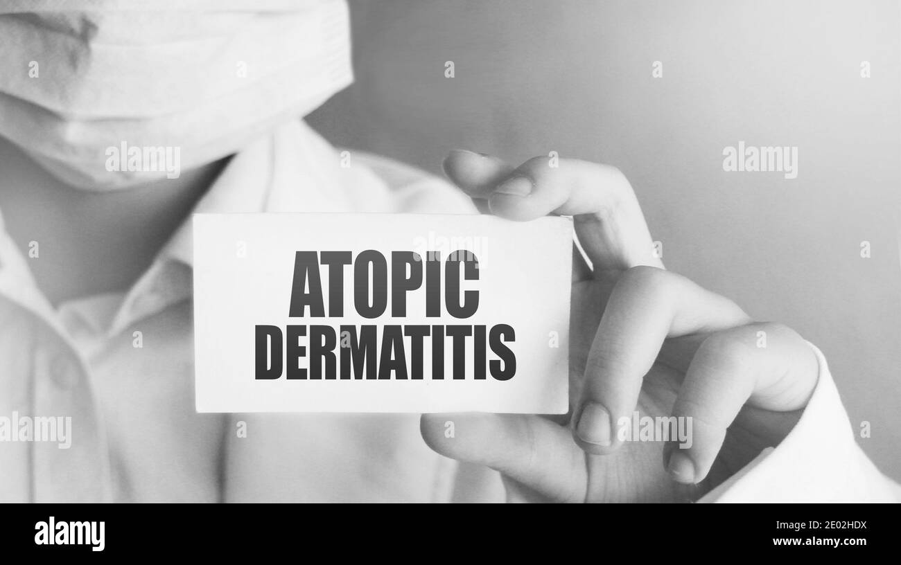 Eczema atopic dermatitis symptom skin Black and White Stock Photos ...