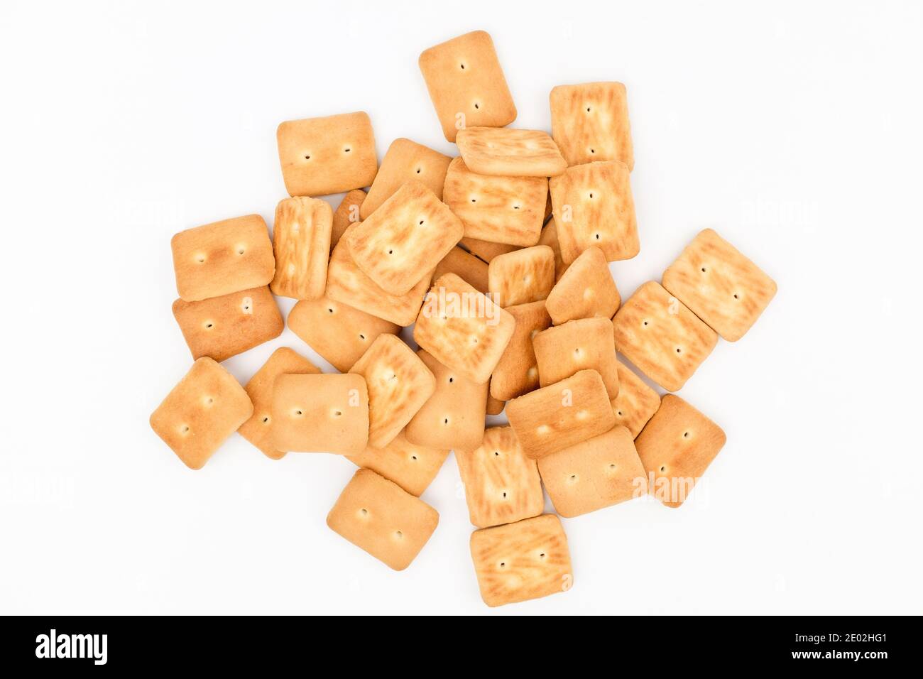 Small biscuit on white background Stock Photo - Alamy