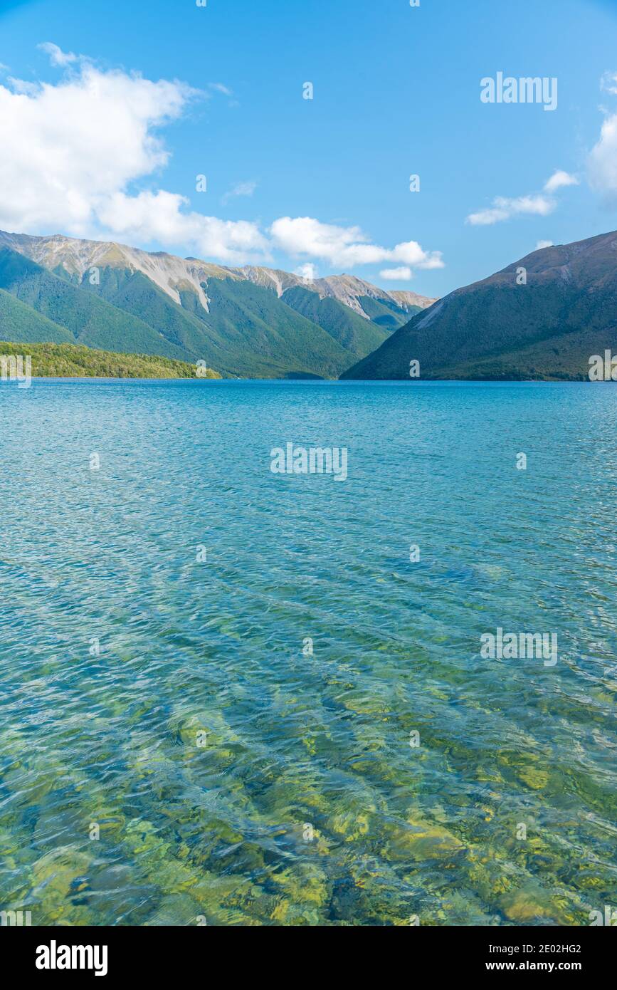 View of lake Rotoiti in New Zealand Stock Photo - Alamy
