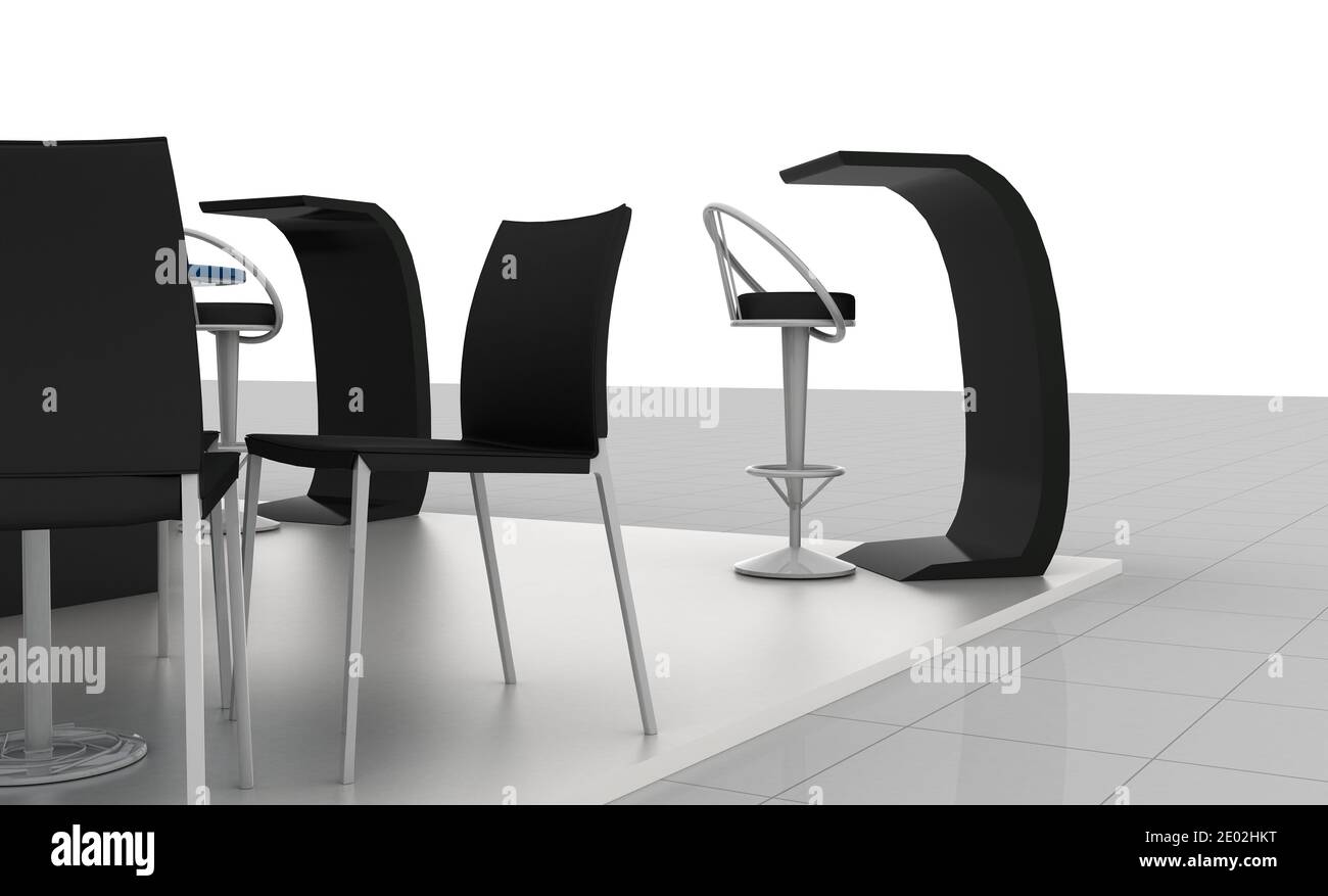 3d render of an Exhibition stand Stock Photo - Alamy