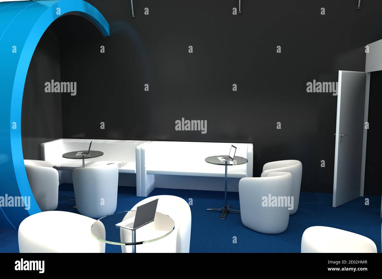 3d render of an Exhibition stand Stock Photo - Alamy