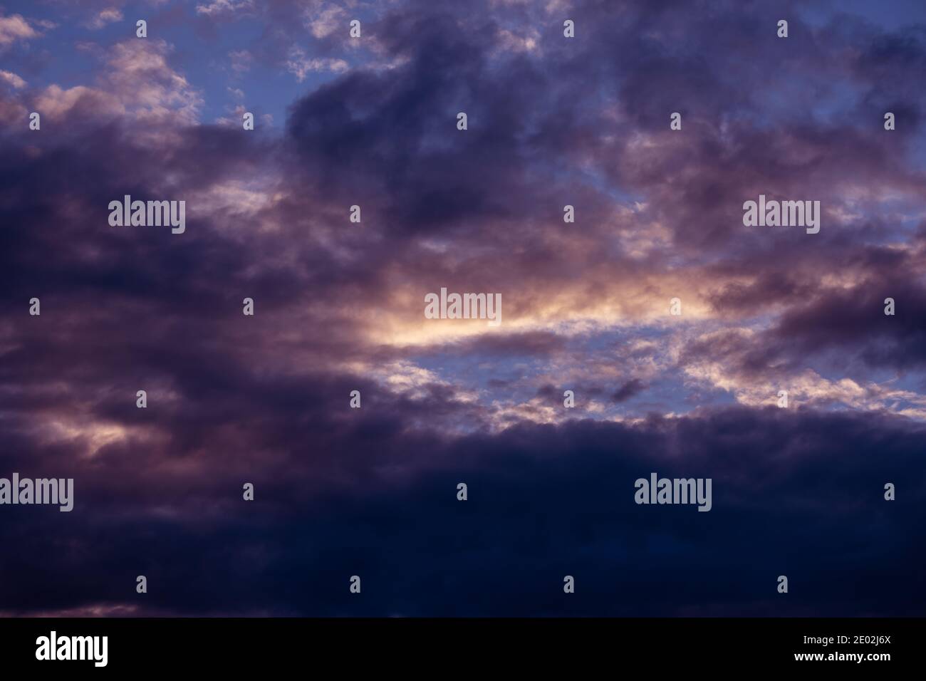 Beautiful and warm colored sunset sky Stock Photo - Alamy