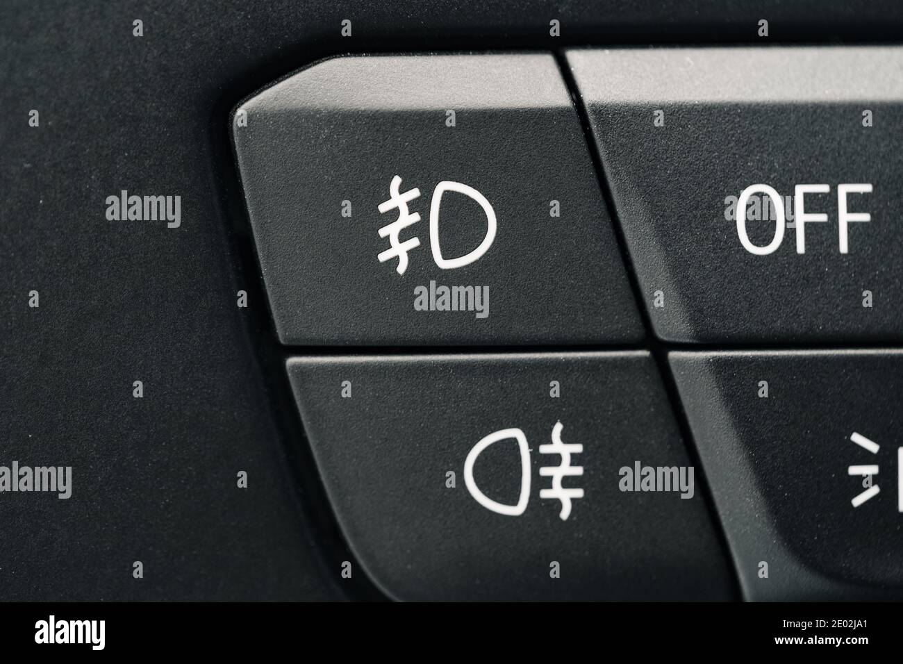 Buttons panel of the car on the dashboard Stock Photo - Alamy