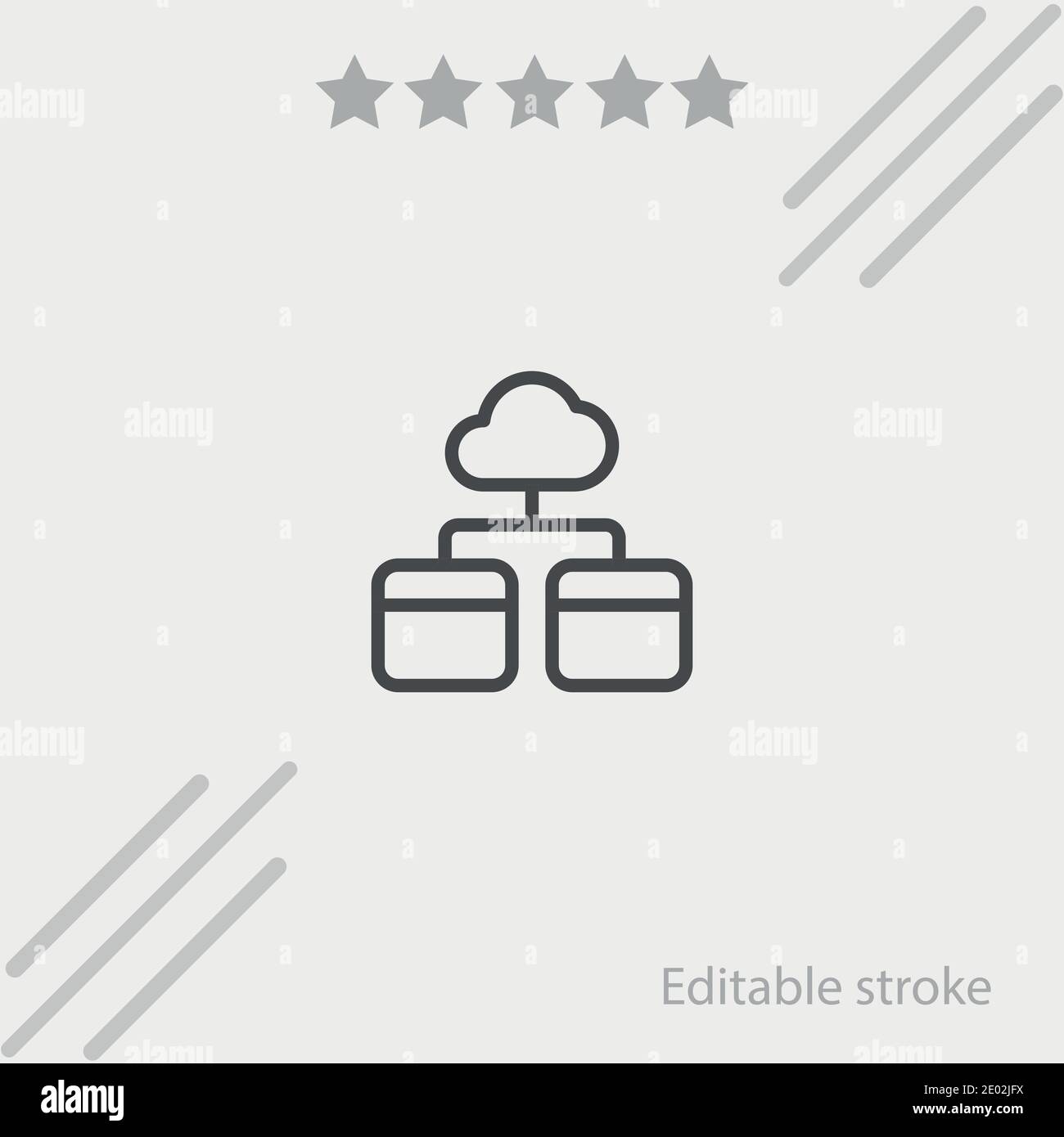 cloud storage vector icon modern simple vector illustration Stock ...